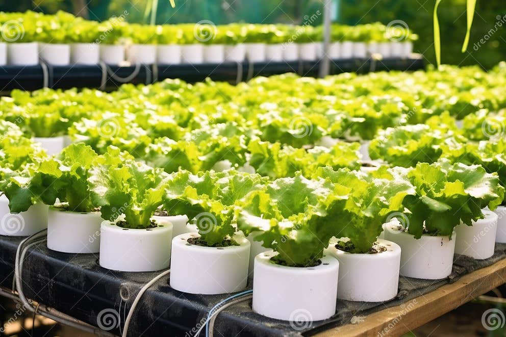 Hydroponic Setup Powered by Solar Panels Stock Image - Image of panels ...