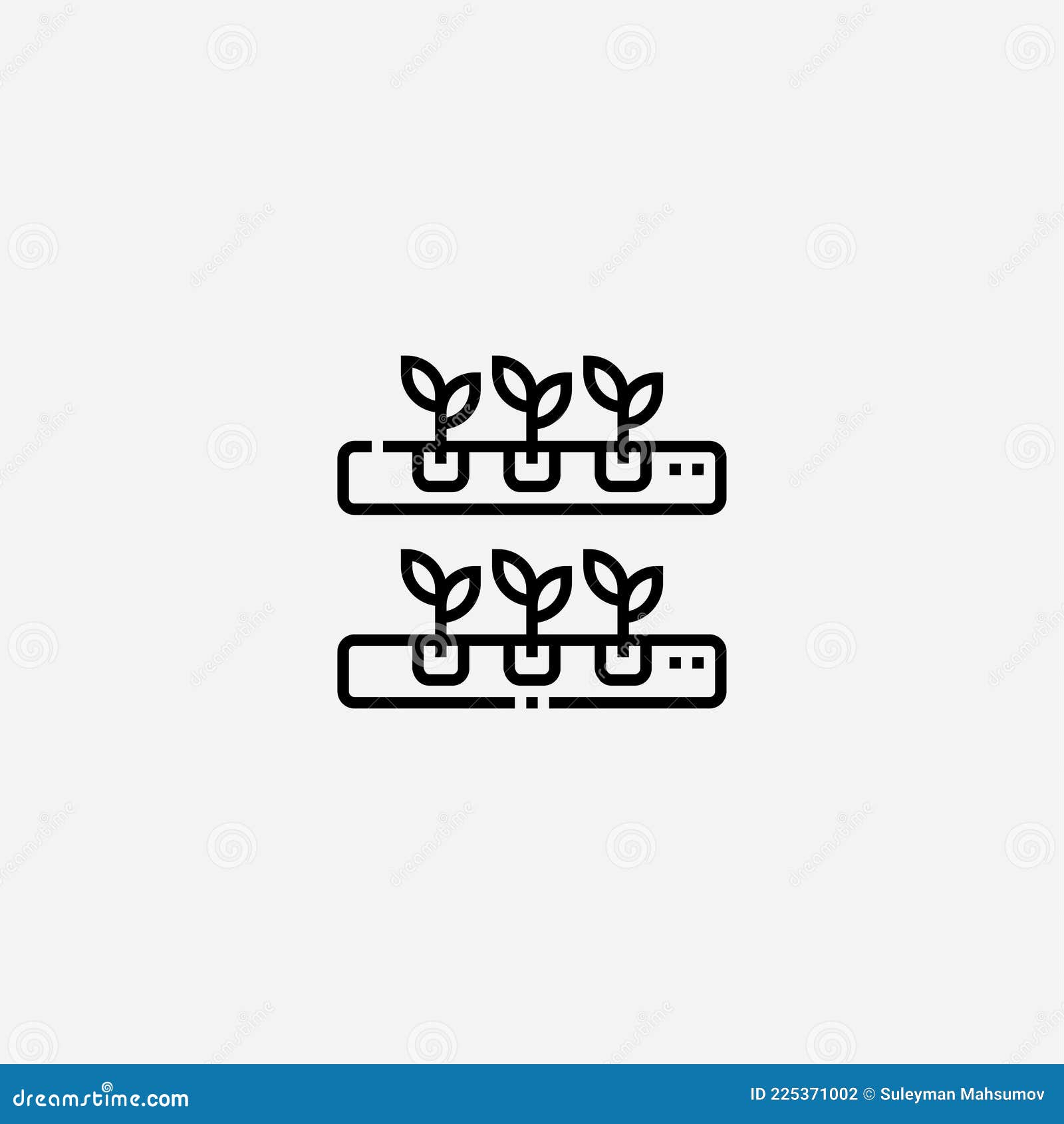 Hydroponic Vector Icon Sign Symbol Stock Vector - Illustration of ...