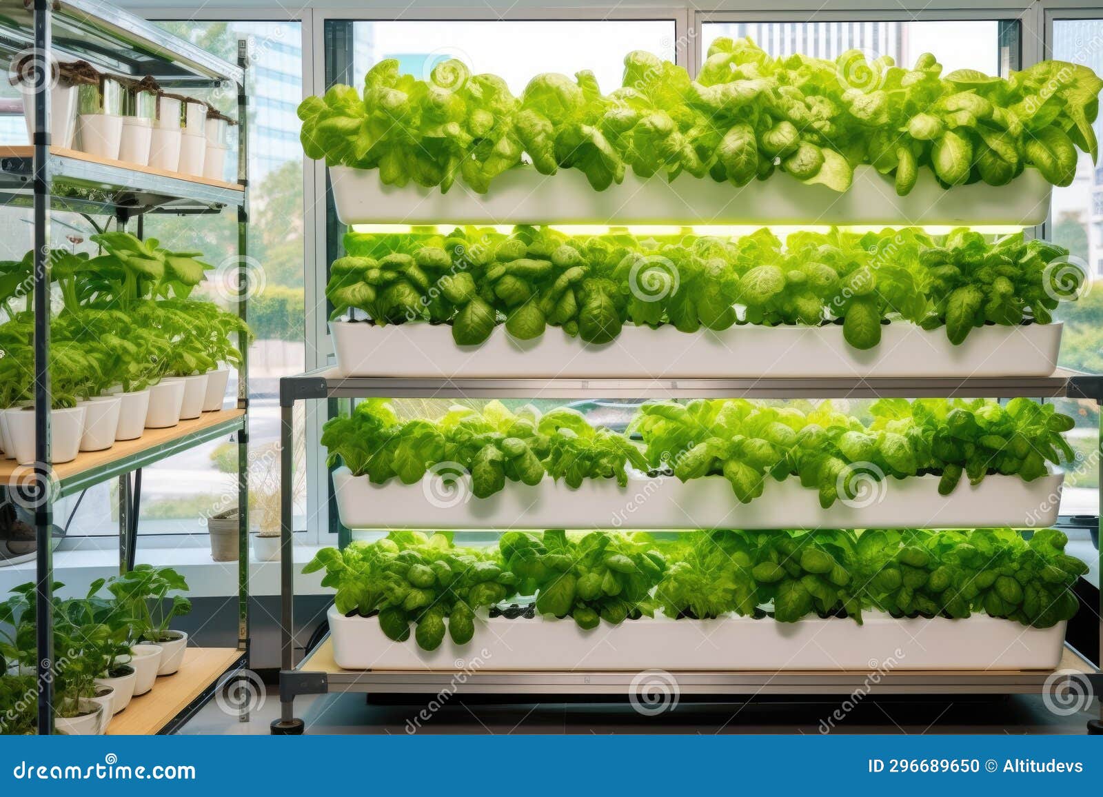Hydroponics Garden Inside a Modern House Stock Photo - Image of ...