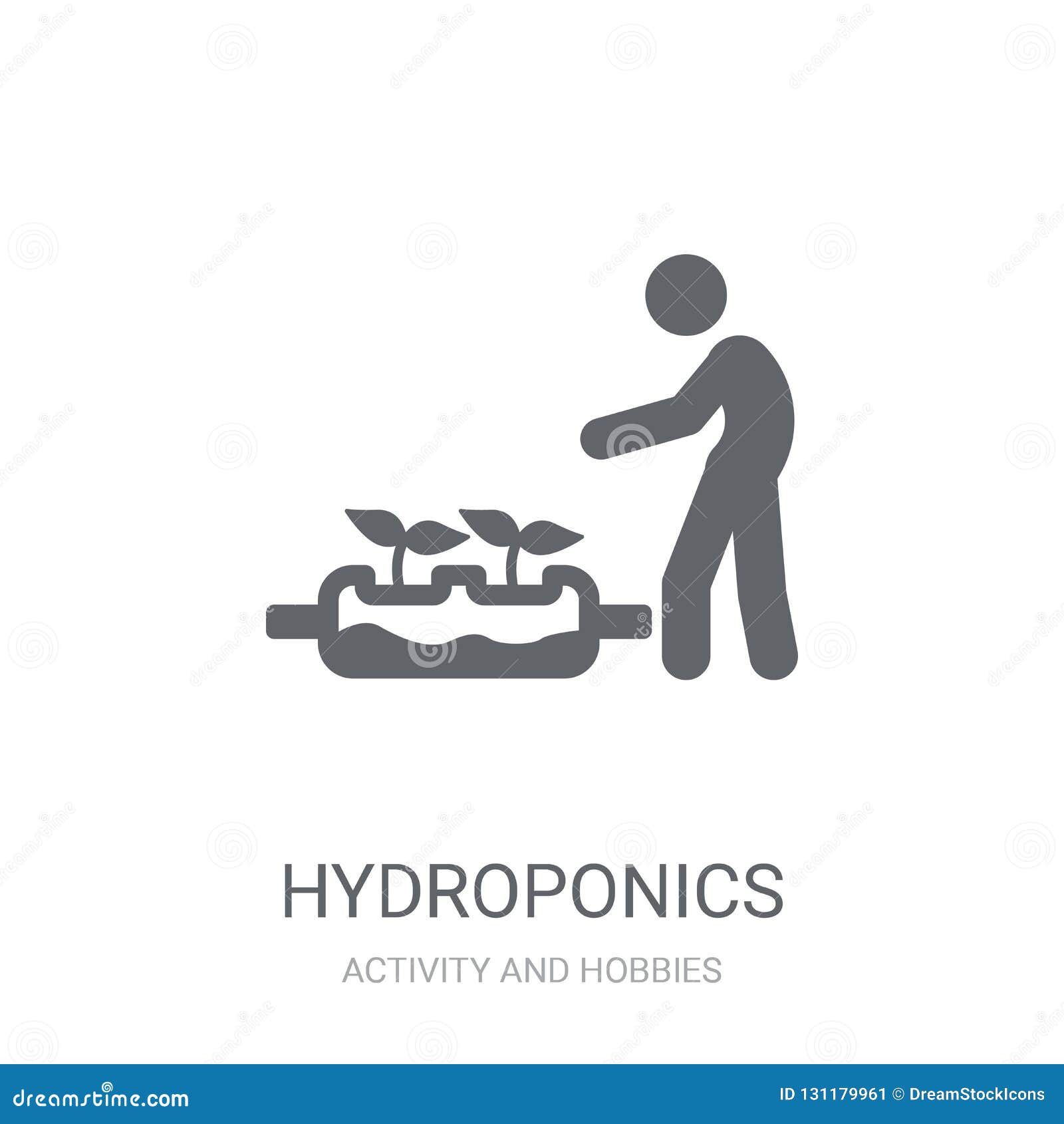 Hydroponics Icon. Trendy Hydroponics Logo Concept on White Background ...