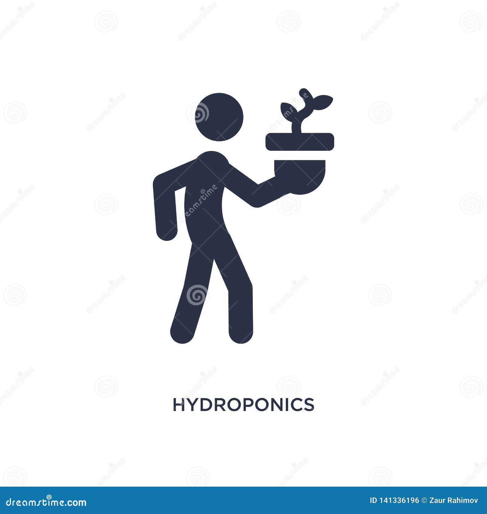 Hydroponics Icon on White Background. Simple Element Illustration from ...