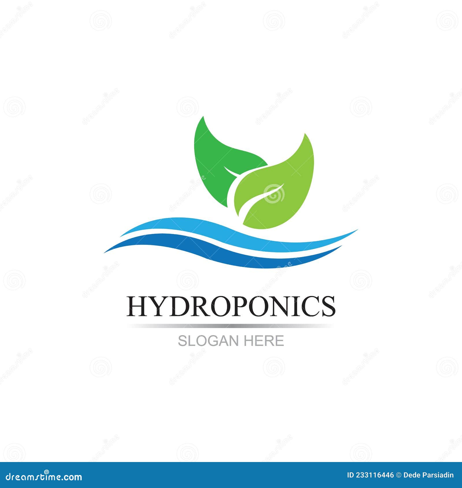 Hydroponics Logo Vector Illustration Design Template Stock Vector ...