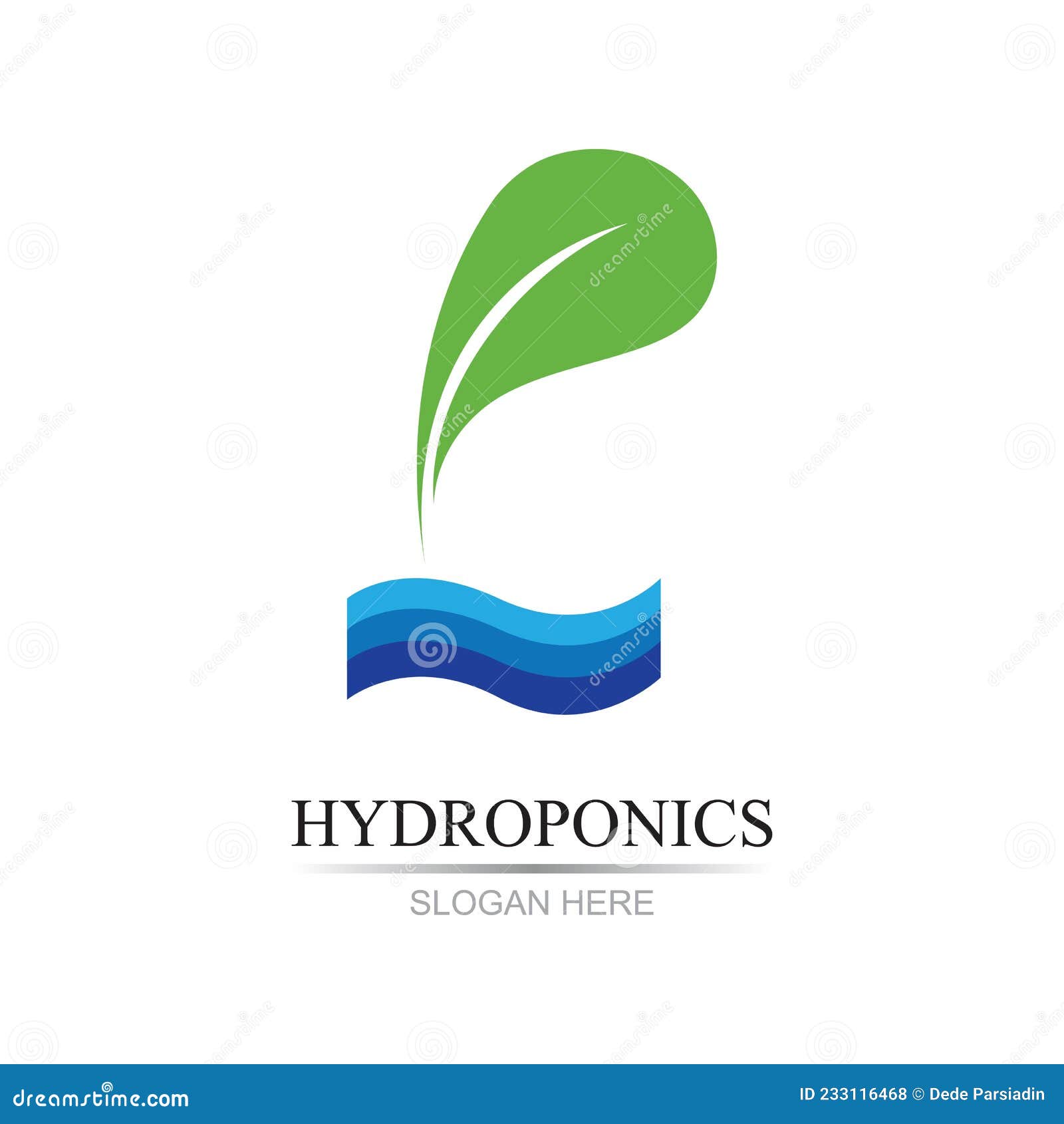 Hydroponics Logo Vector Illustration Design Template Stock Vector ...