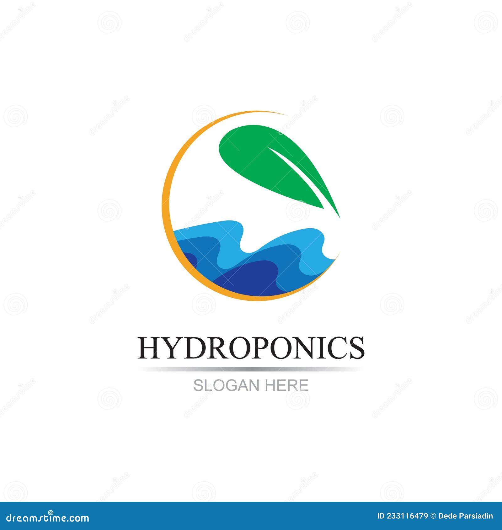 Hydroponics Logo Vector Illustration Design Template Stock Vector ...