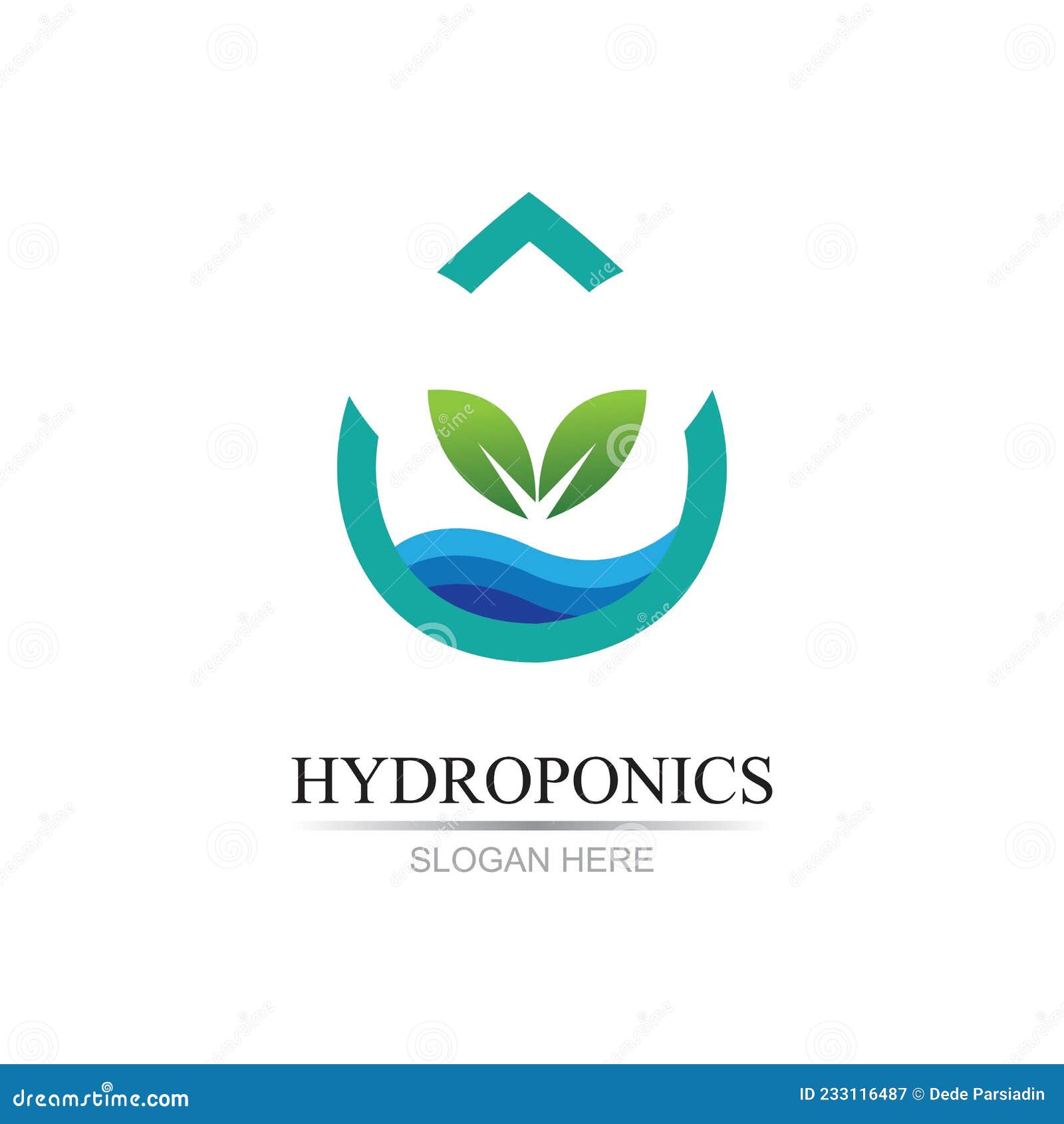 Hydroponics Logo Vector Illustration Design Template Stock Vector ...