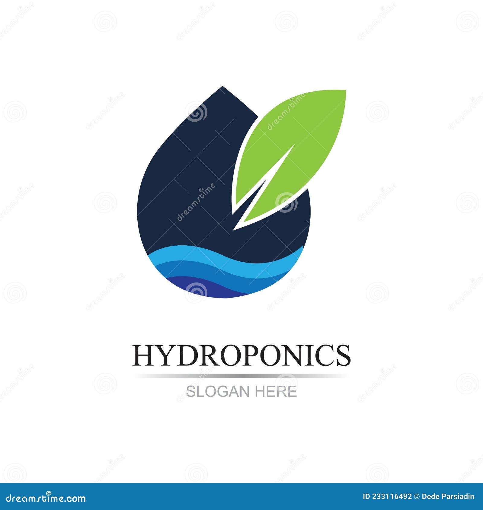 Hydroponics Logo Vector Illustration Design Template Stock Vector ...