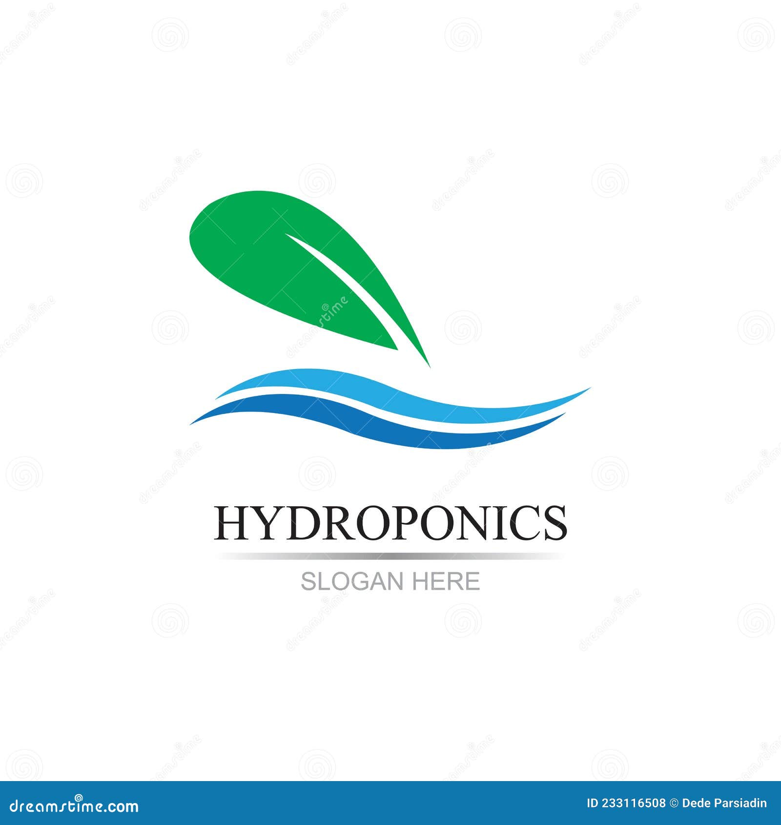 Hydroponics Logo Vector Illustration Design Template Stock Vector ...