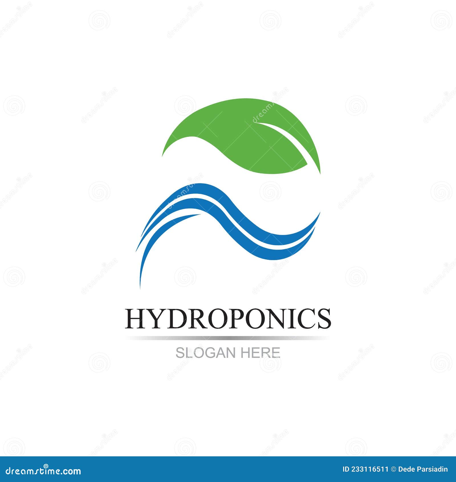 Hydroponics Logo Vector Illustration Design Template Stock Vector ...