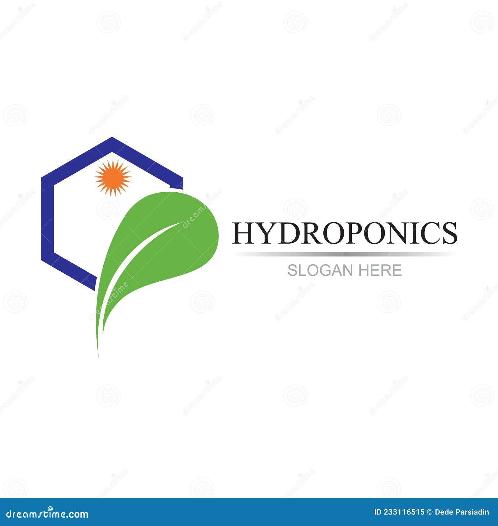 Hydroponics Logo Vector Illustration Design Template Stock Vector ...