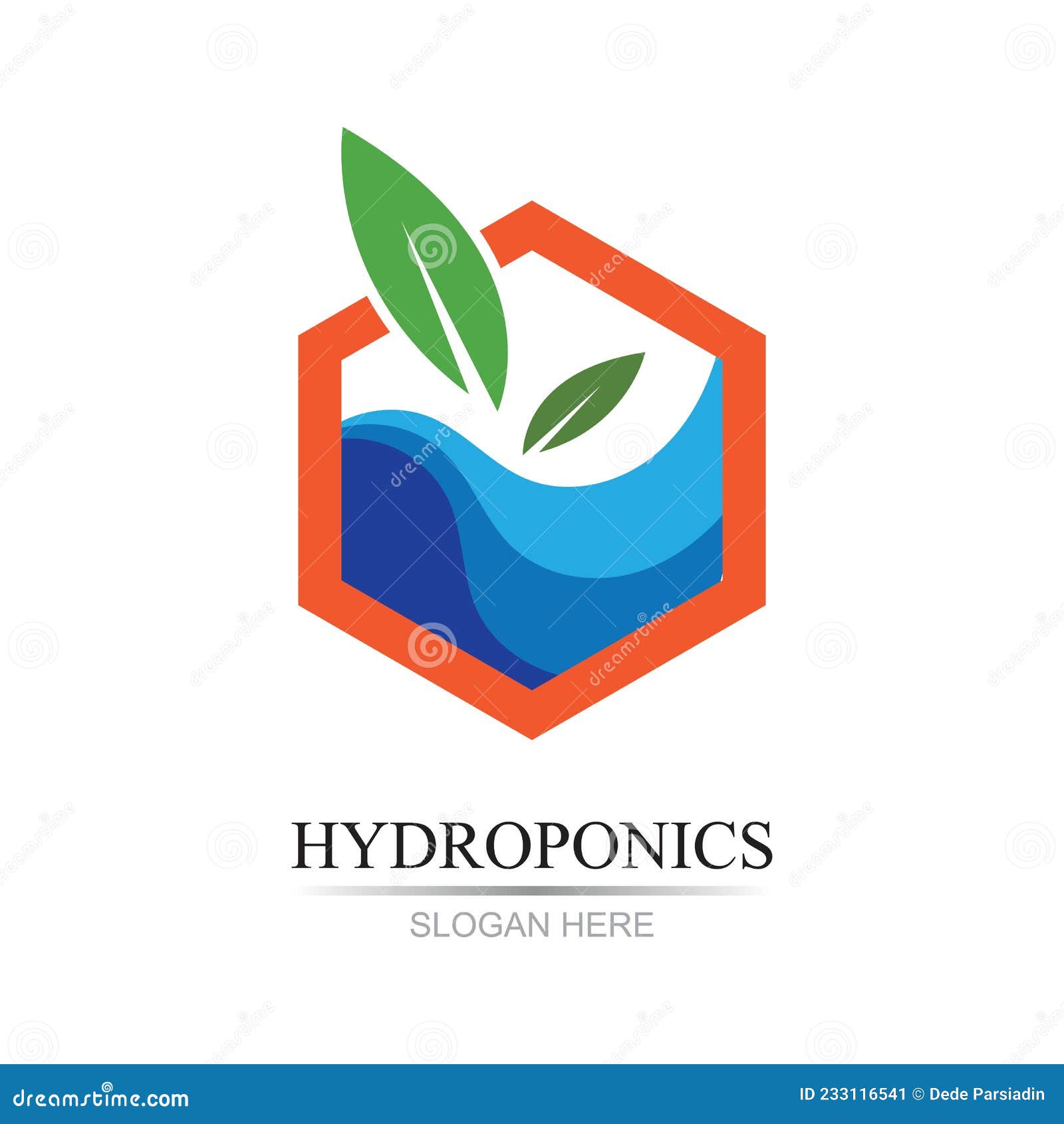 Hydroponics Logo Vector Illustration Design Template Stock Vector ...