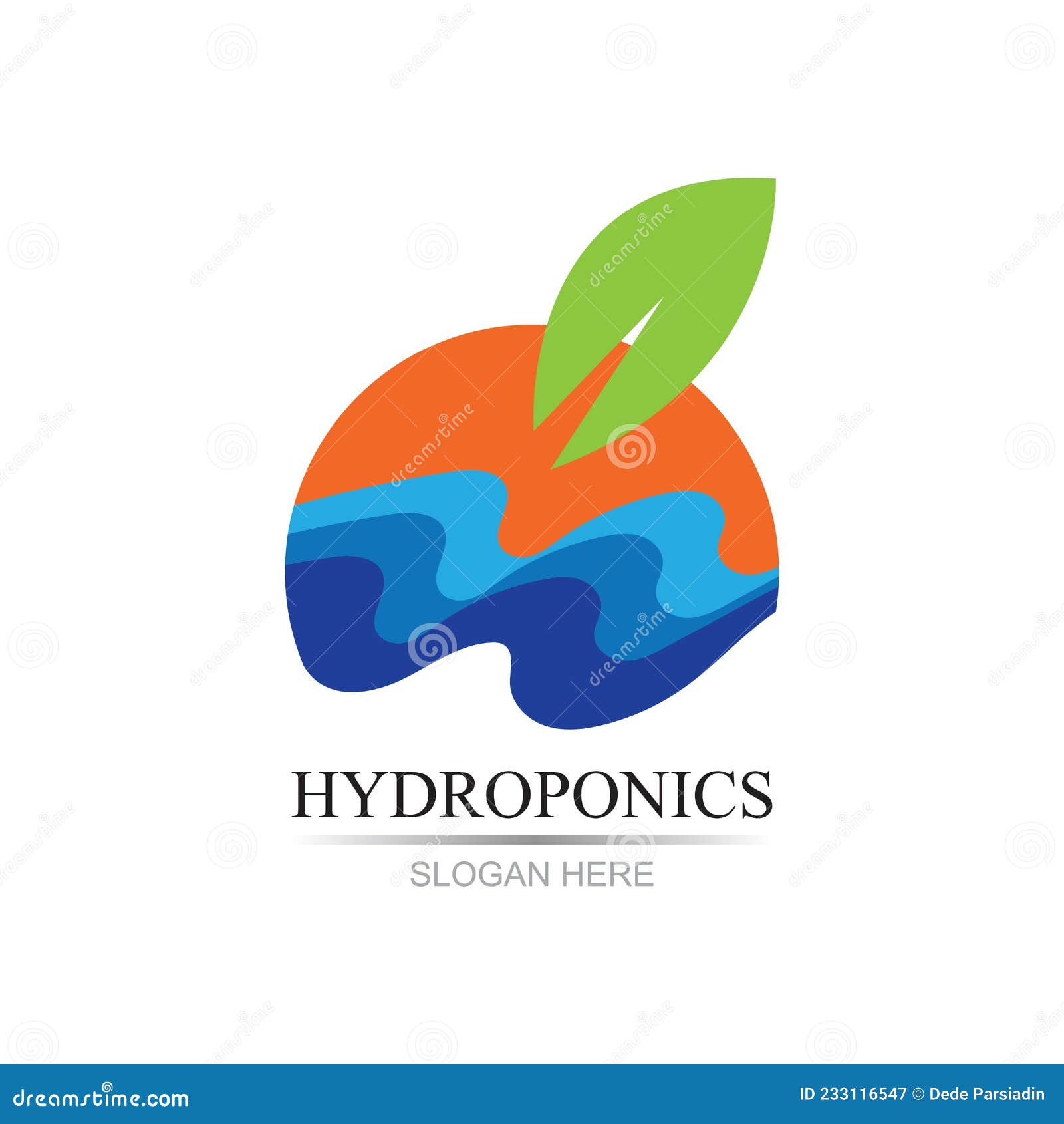 Hydroponics Logo Vector Illustration Design Template Stock Vector ...
