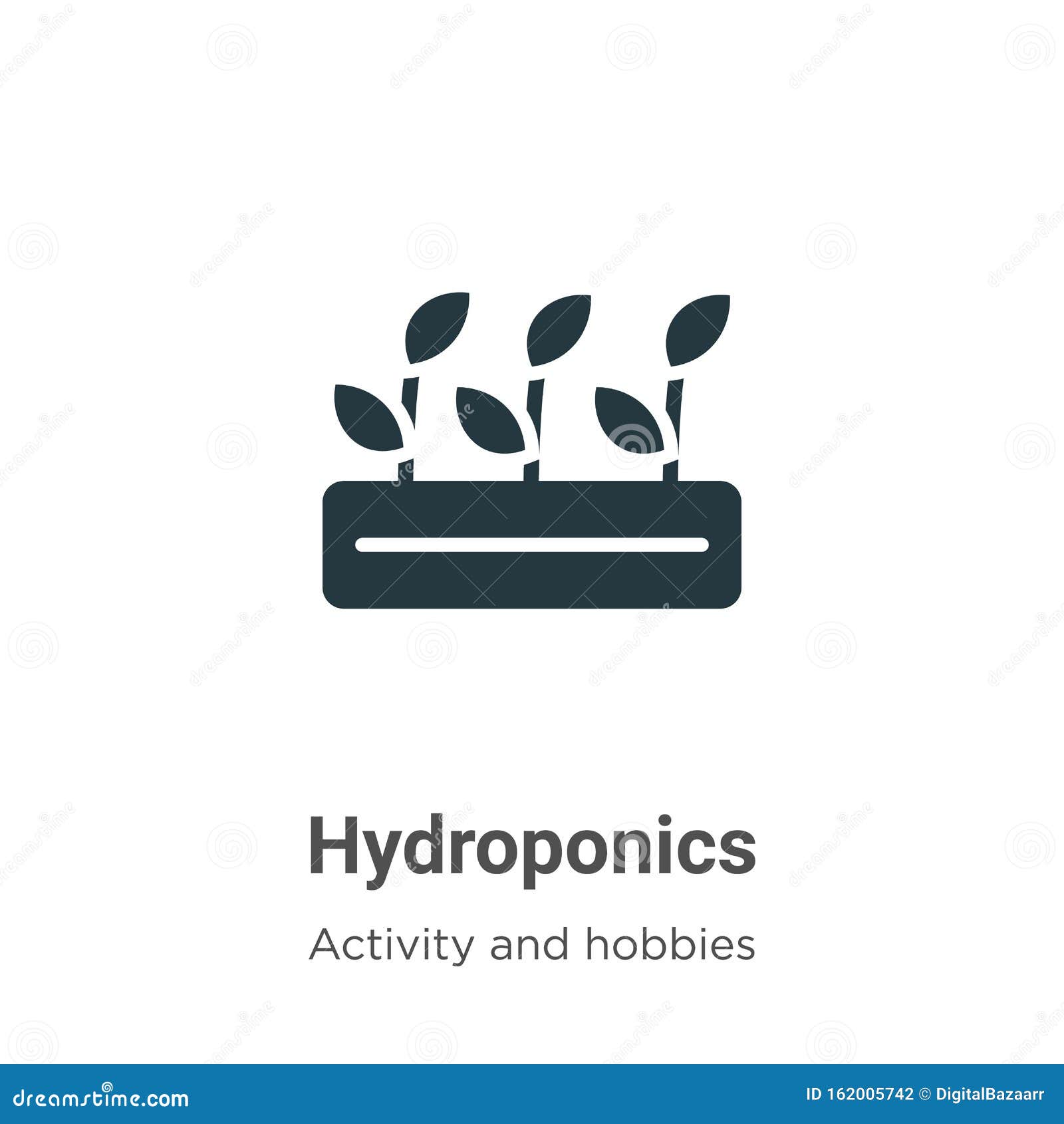 Hydroponics Vector Illustration. Labeled Drip System Explanation Scheme ...