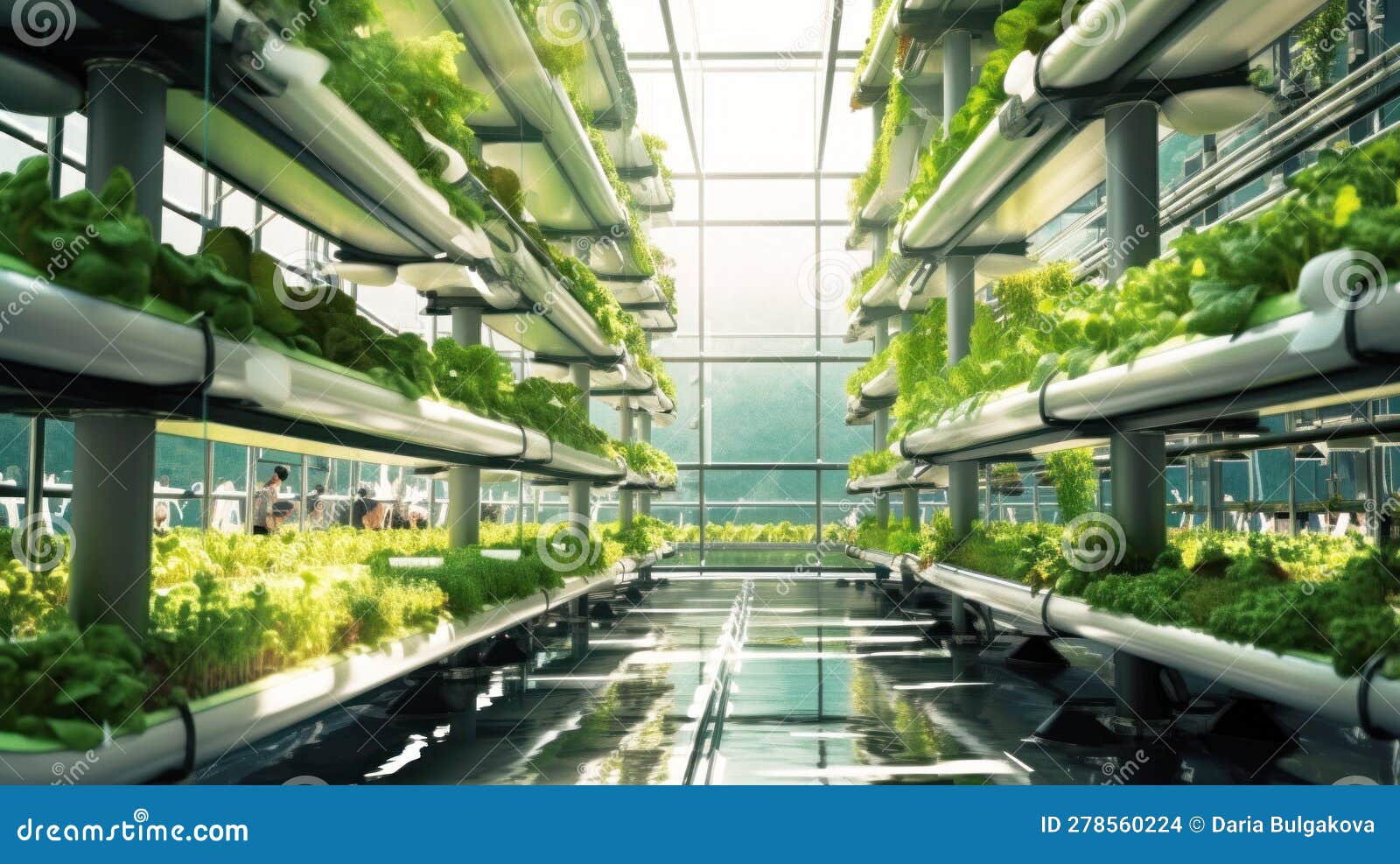 Hydroponics and Vertical Farming Concept. Advanced Technologies ...