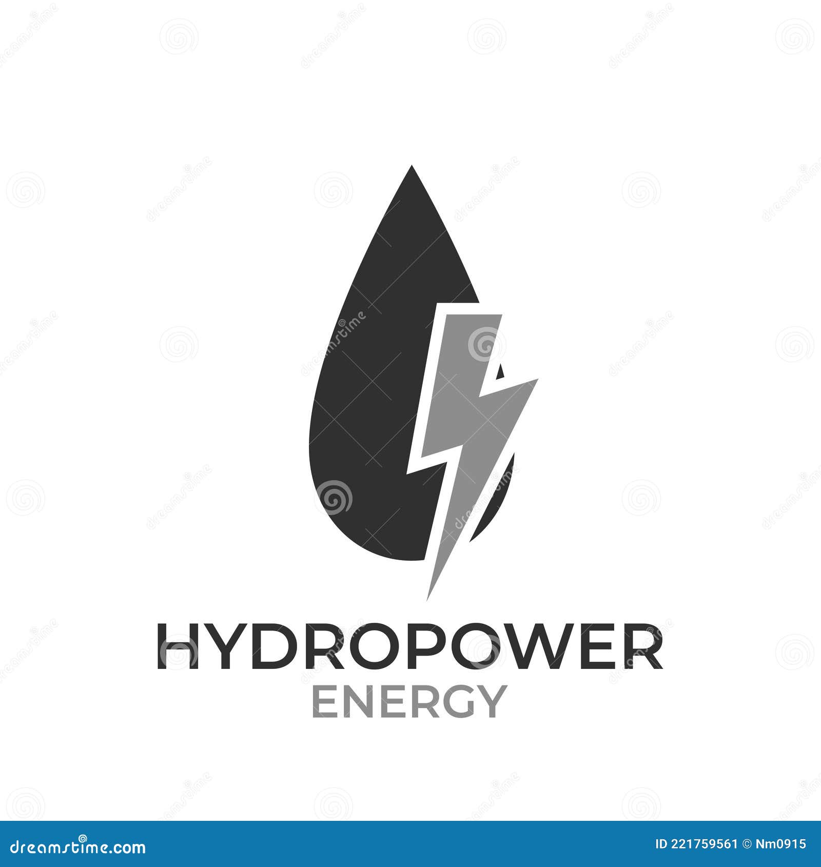 Hydropower Energy Icon. Hydroelectric Power Plant. Environment ...