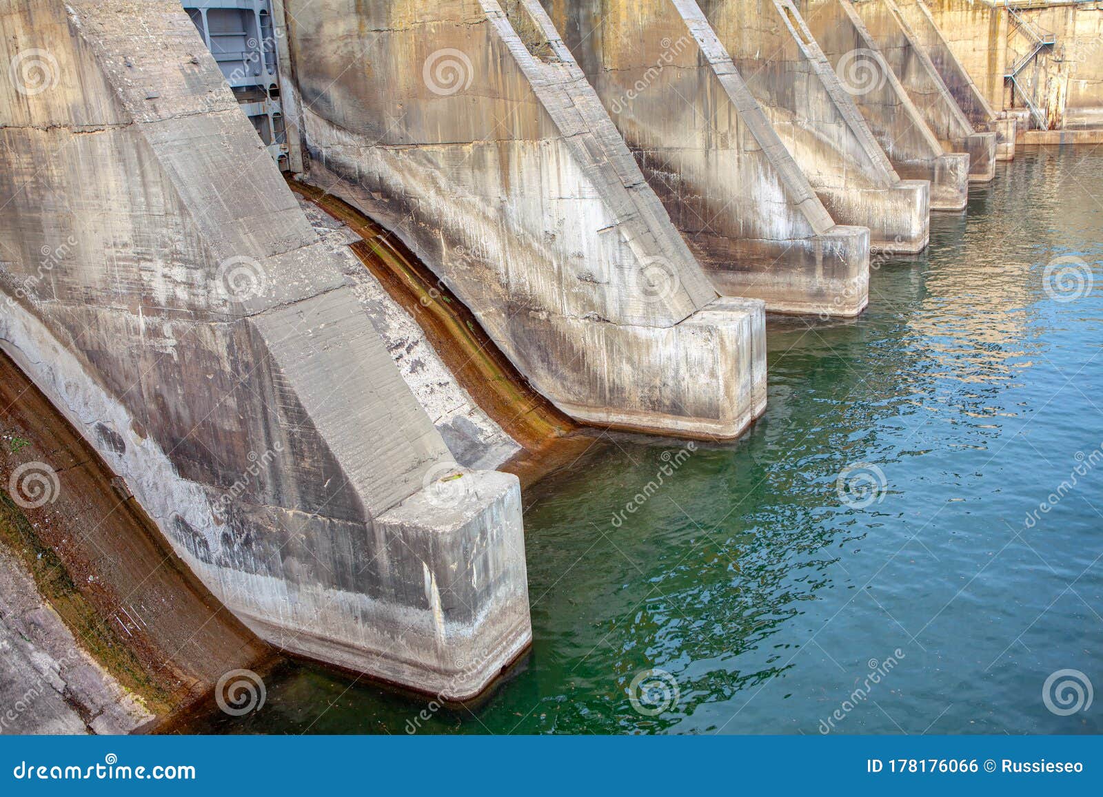 Hydropower gateways stock photo. Image of energy, ecology - 178176066
