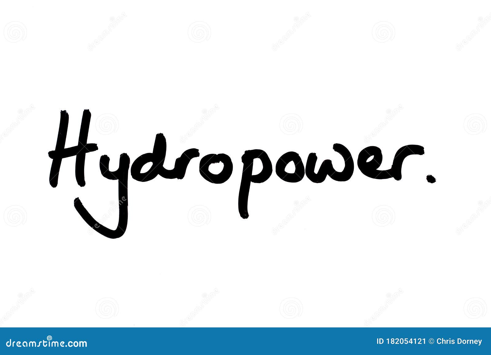 Hydropower stock illustration. Illustration of electricity - 182054121