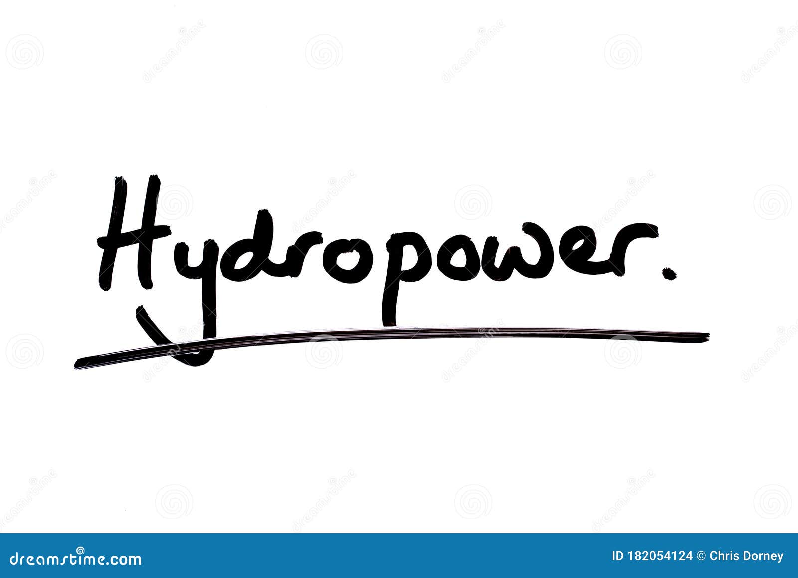 Hydropower stock illustration. Illustration of message - 182054124