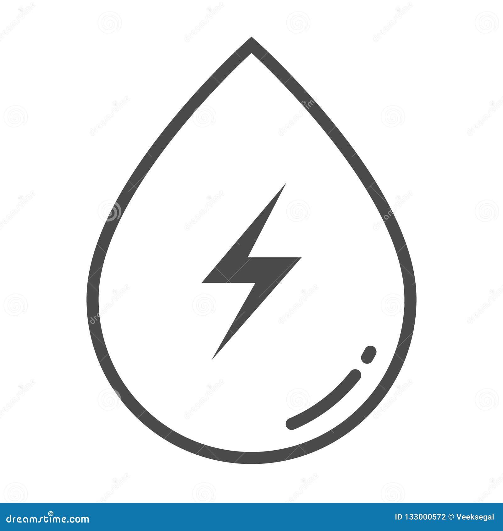 Hydropower Outline Icon. Element Of Enviroment Protection Icon With ...
