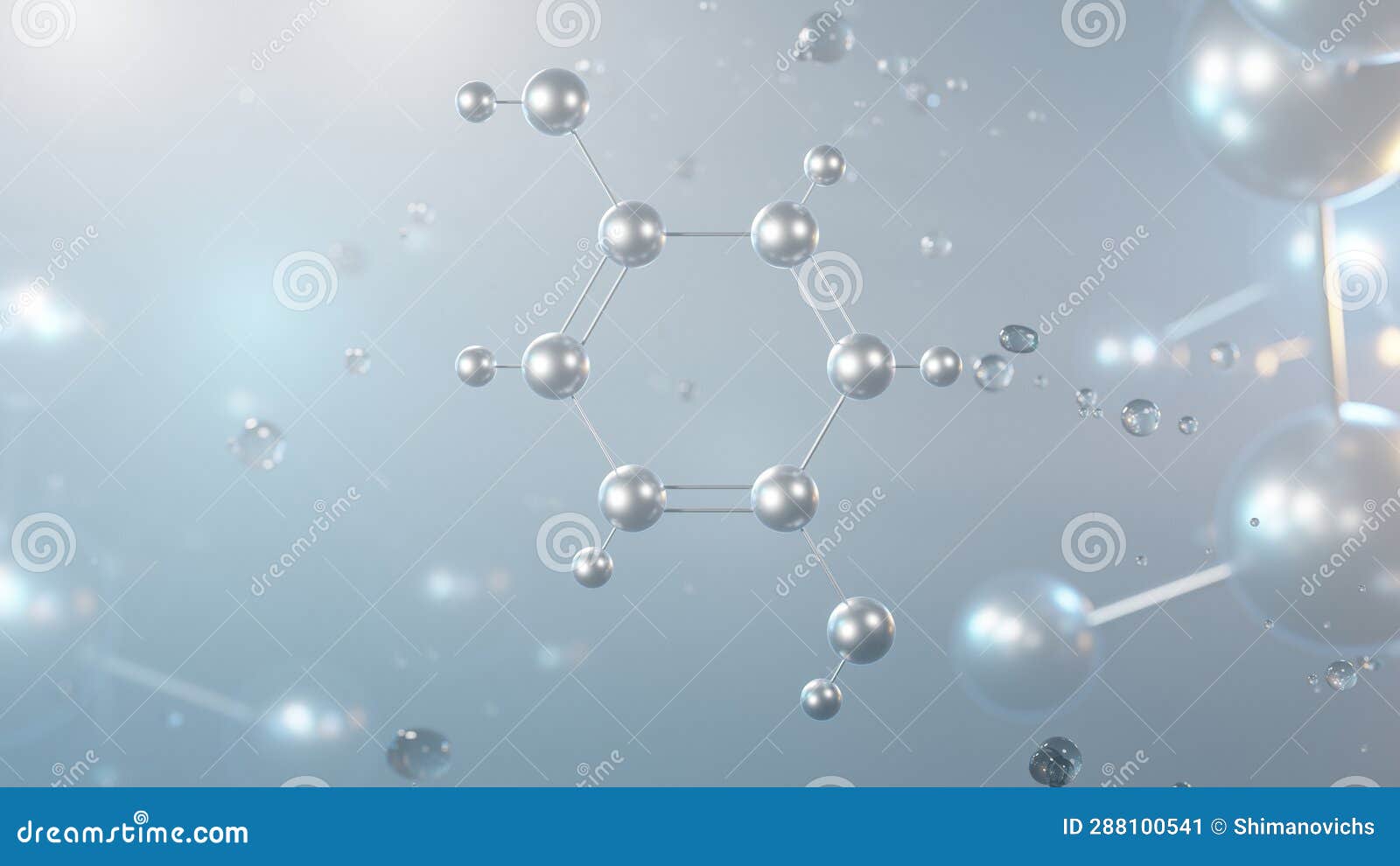 Hydroquinone Molecular Structure, 3d Model Molecule, Benzene-1.4-diol ...