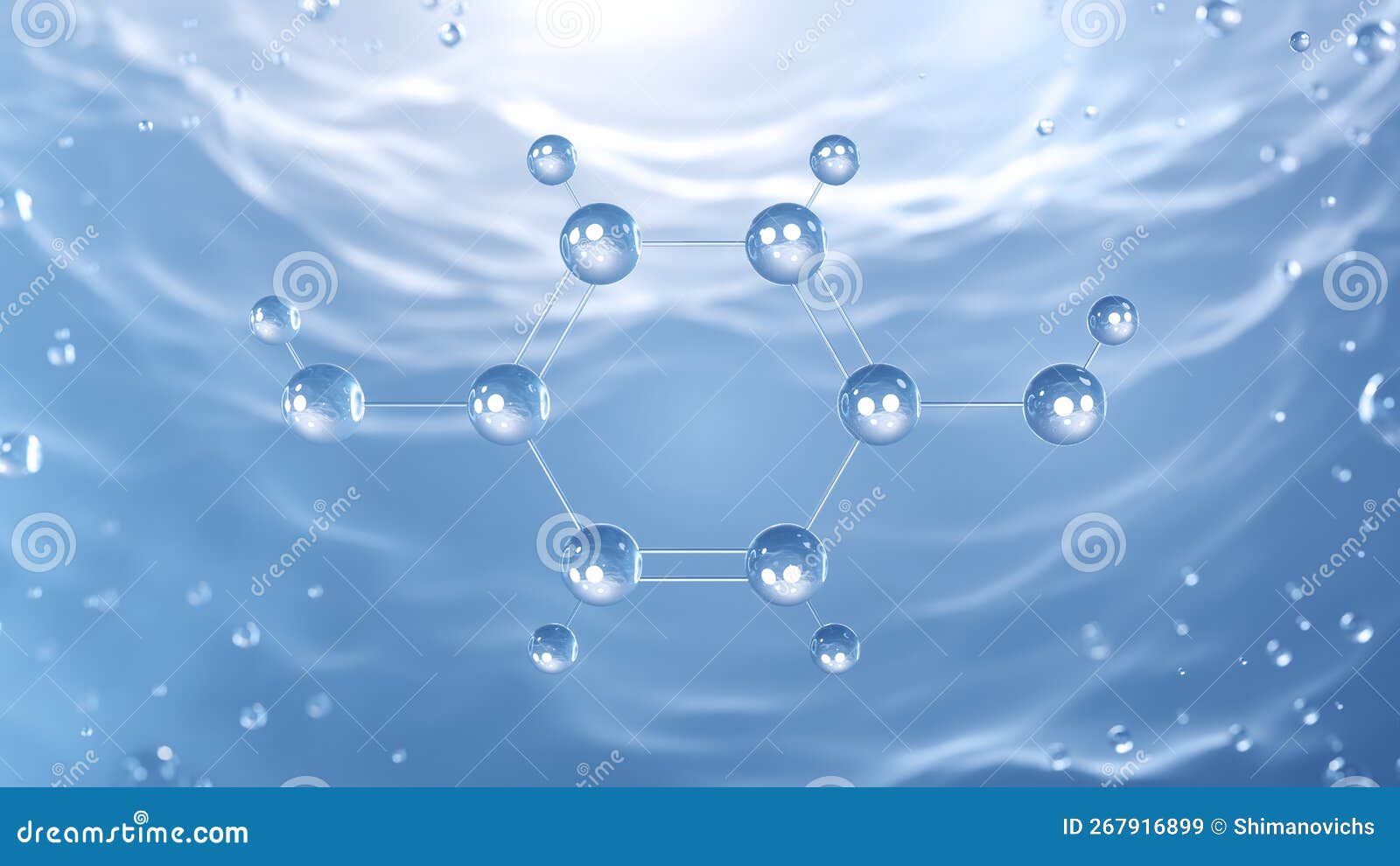Hydroquinone Molecular Structure, 3d Model Molecule Quinol, Structural ...
