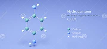 Hydroquinone, Molecular Structures, Aromatic Organic Compound, 3d Model ...