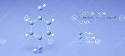 Hydroquinone, Molecular Structures, Aromatic Organic Compound, 3d Model ...