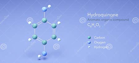 Hydroquinone, Molecular Structures, Aromatic Organic Compound, 3d Model ...