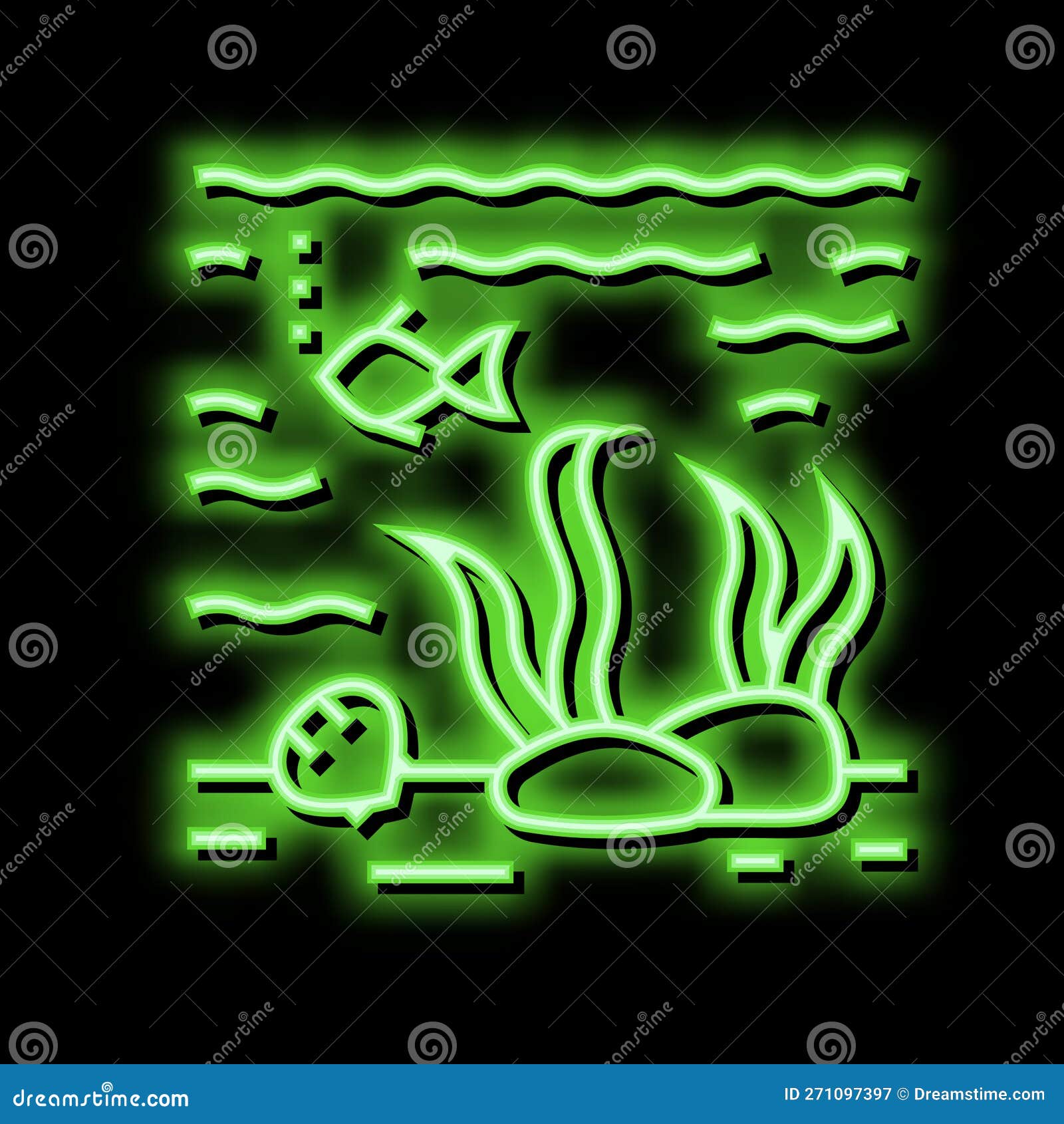 Hydrosphere Ecosystem Icon Doodle Illustration Cartoon Vector ...
