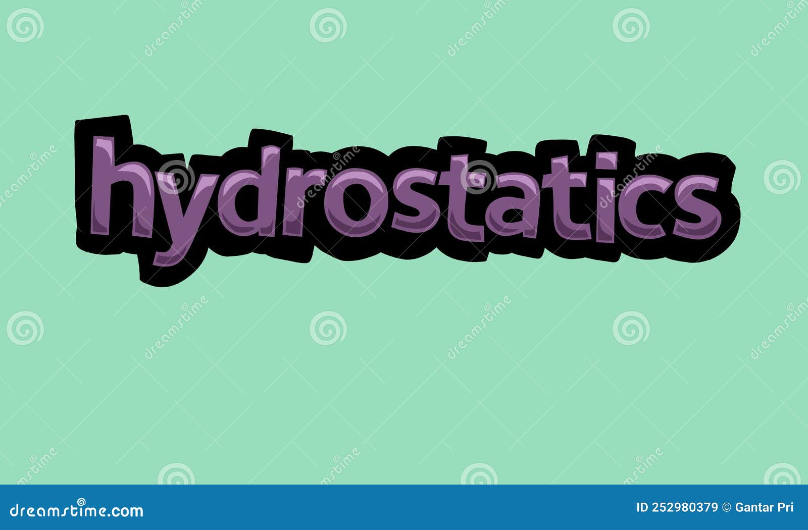HYDROSTATICS Background Writing Vector Design | CartoonDealer.com ...