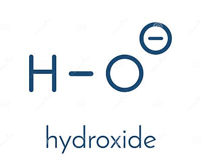 Hydroxide Anion, Chemical Structure. Skeletal Formula. Stock Vector ...