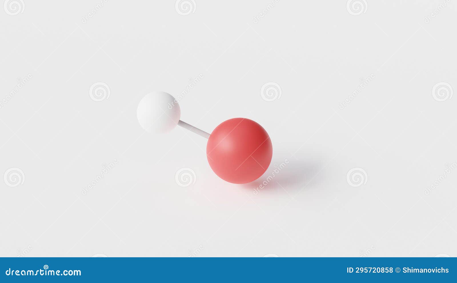 Hydroxide Molecule 3d, Molecular Structure, Ball and Stick Model ...