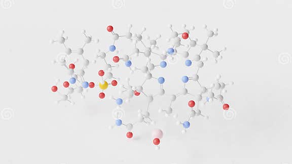 Hydroxocobalamin Molecule 3d, Molecular Structure, Ball and Stick Model ...
