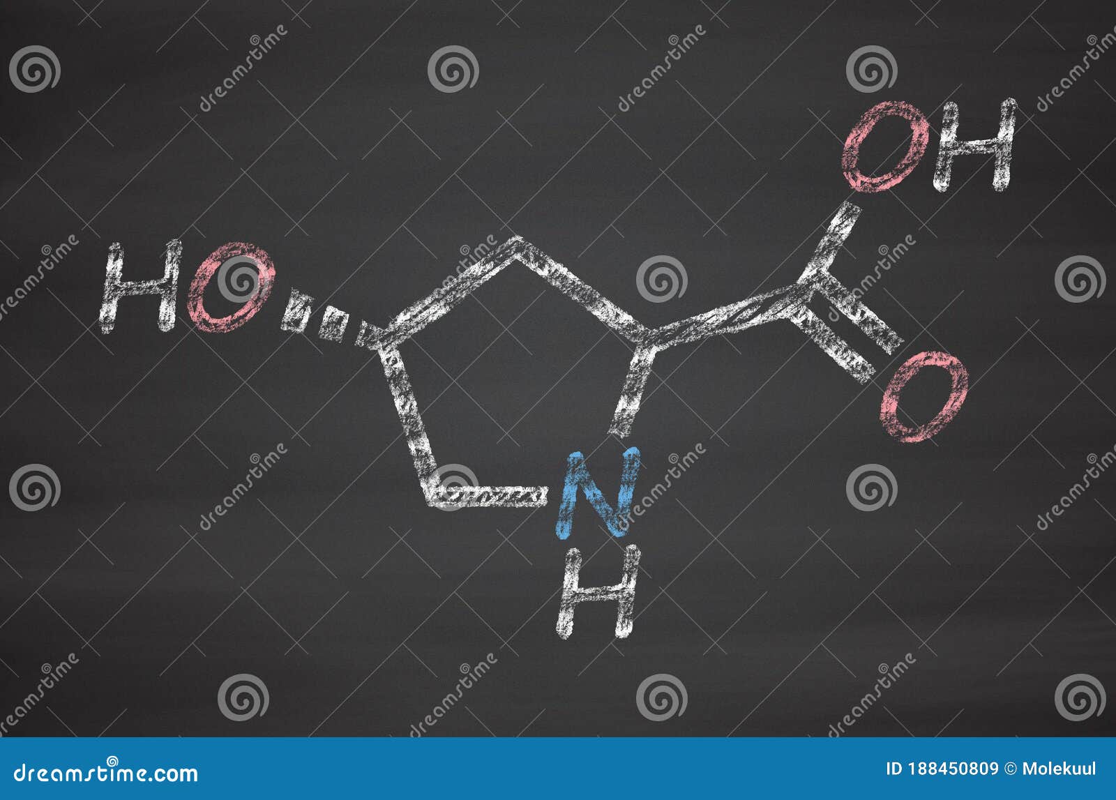 Hydroxyproline Hyp Amino Acid. Essential Component Of Collagen ...