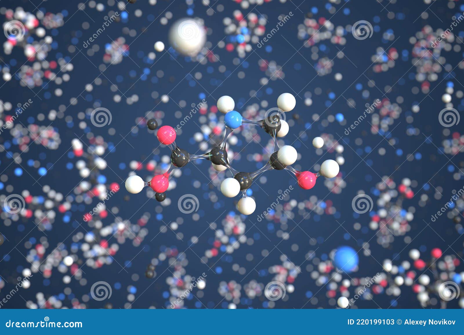 Hydroxyproline, Molecular Structures, Amino Acid, 3d Model, Structural ...