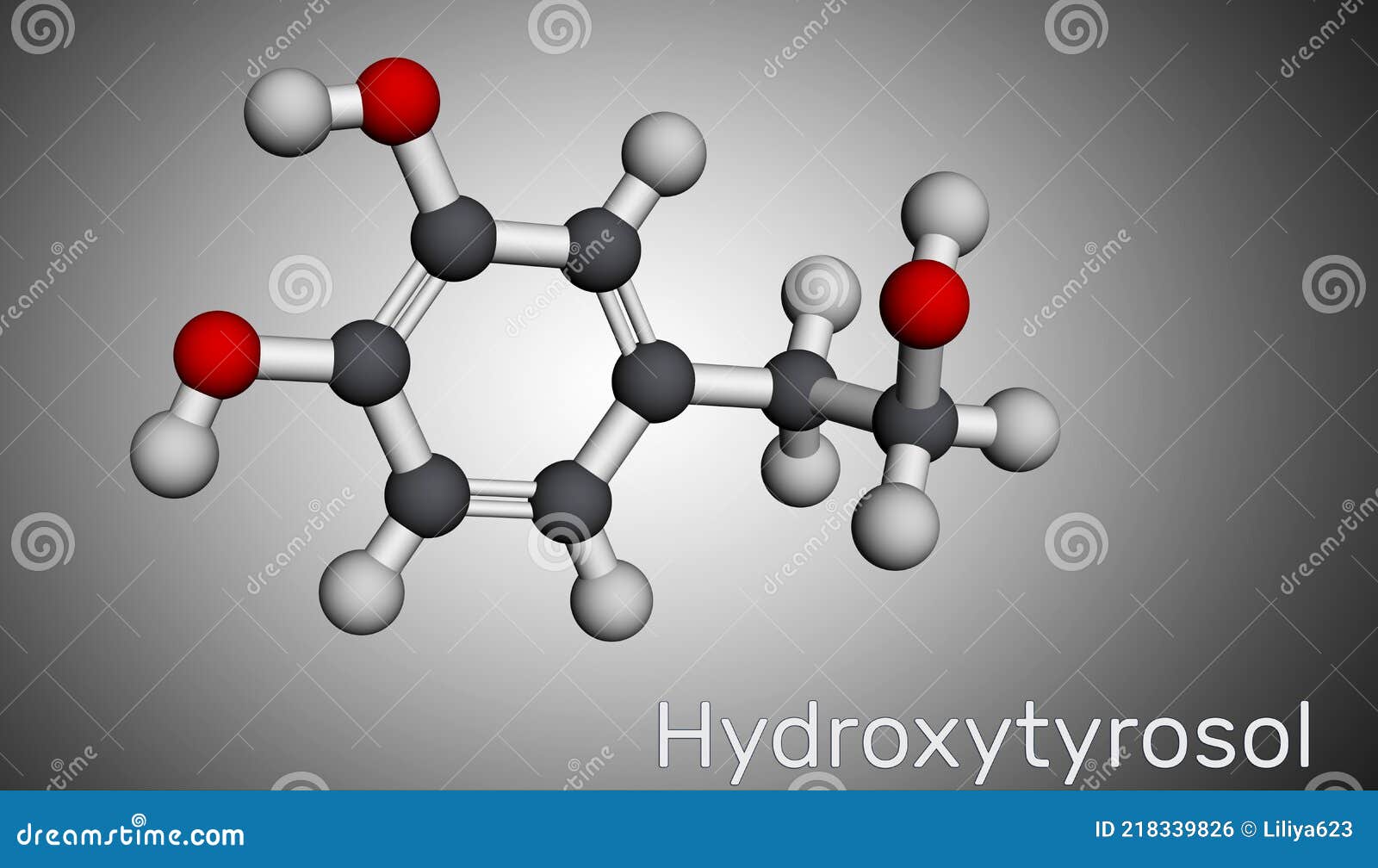 Catechol Molecular Structure 3d, Flat Model, Ortho Isomer, Structural ...