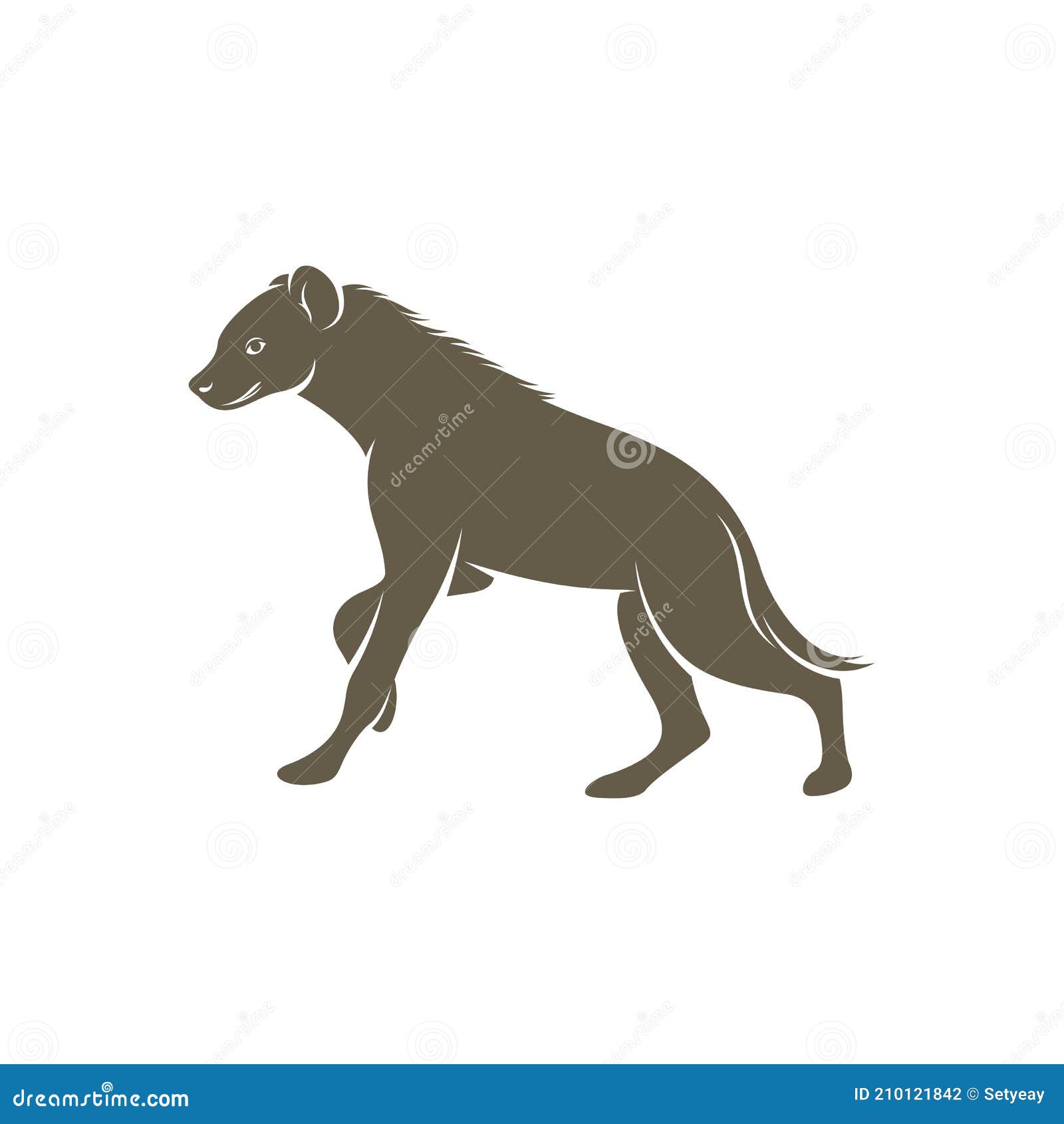 Hyena Design Vector Illustration, Creative Hyena Logo Template, Icon ...