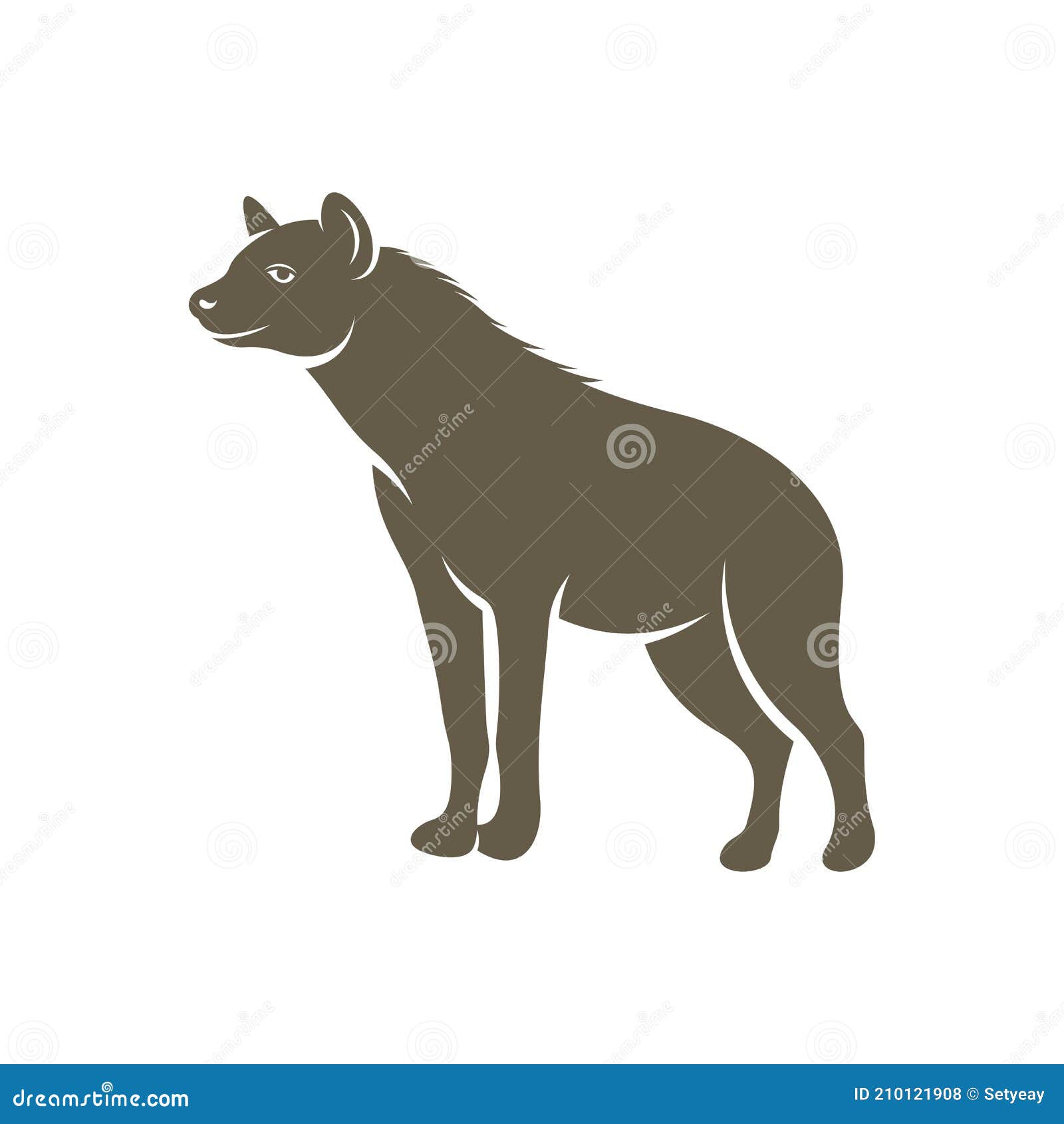 Hyena Design Vector Illustration, Creative Hyena Logo Template, Icon ...