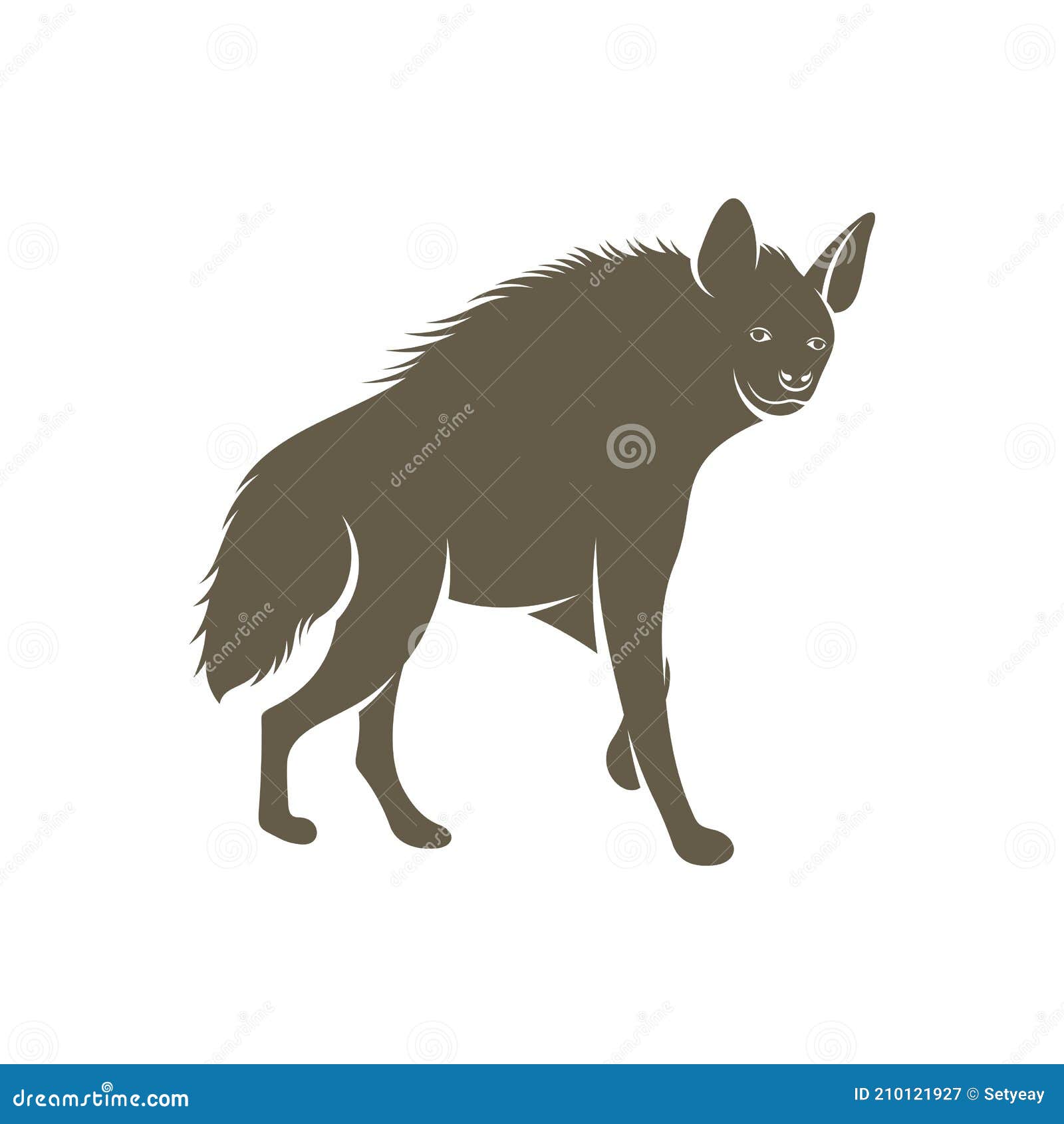 Hyena Design Vector Illustration, Creative Hyena Logo Template, Icon ...