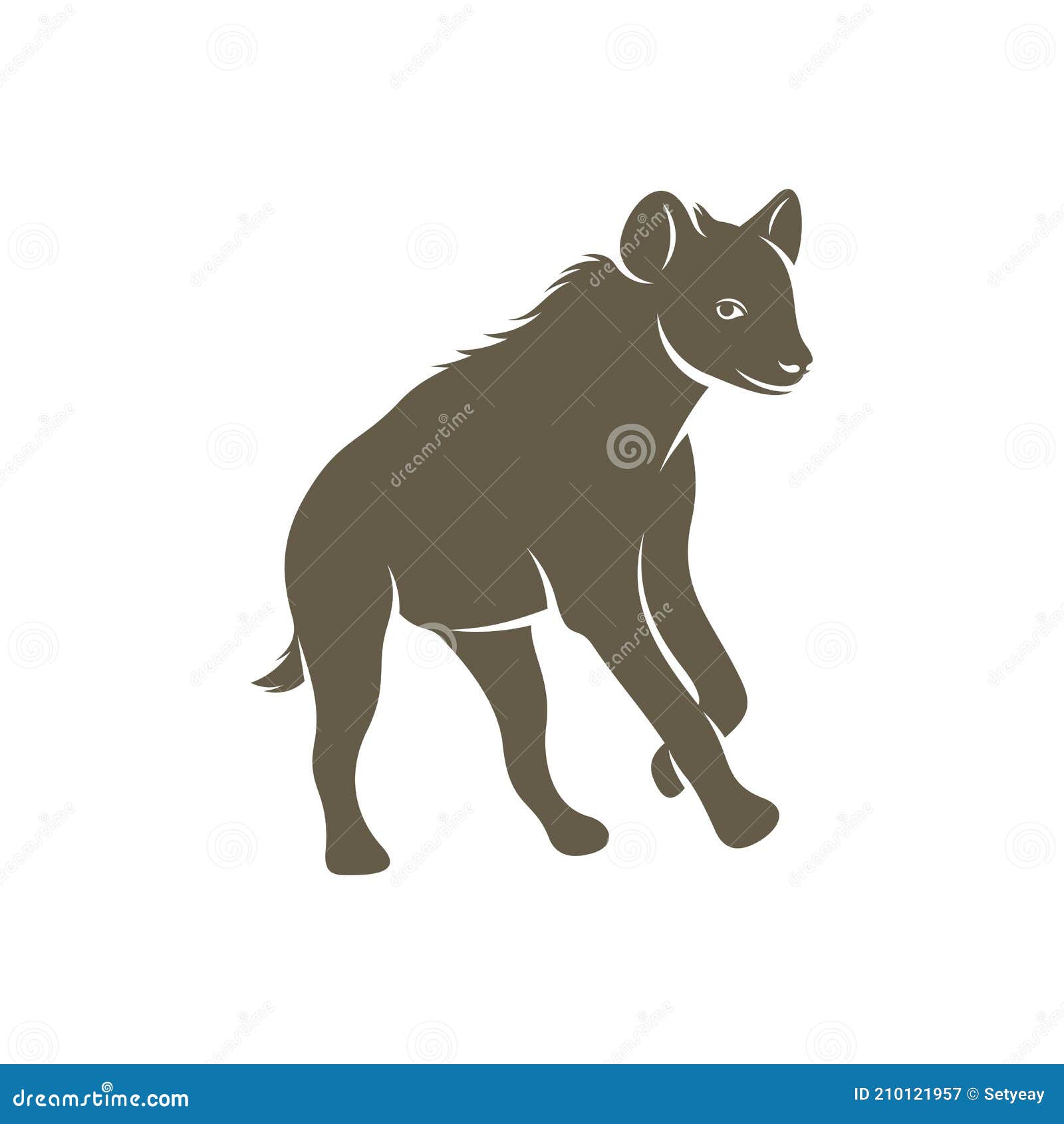 Hyena Design Vector Illustration, Creative Hyena Logo Template, Icon ...