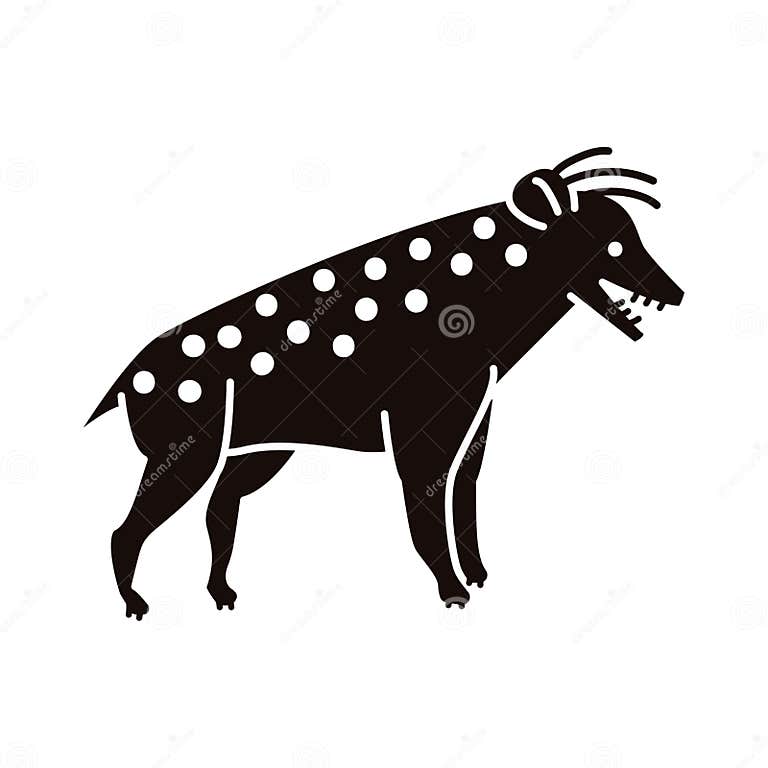Hyena Icon. Vector Illustration Decorative Design Stock Vector ...