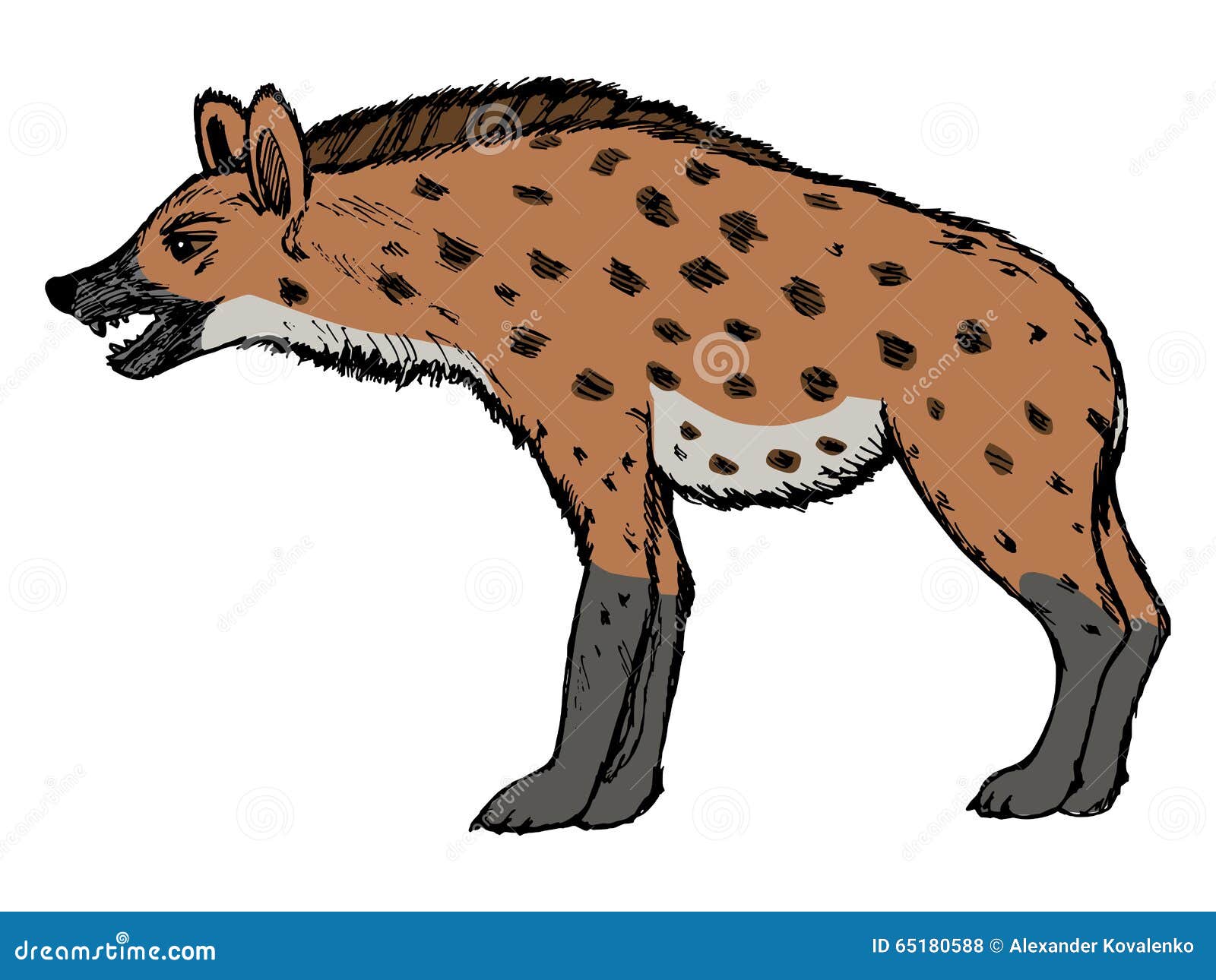 Hyena Serengeti, Africa Made With Generative AI Illustration ...