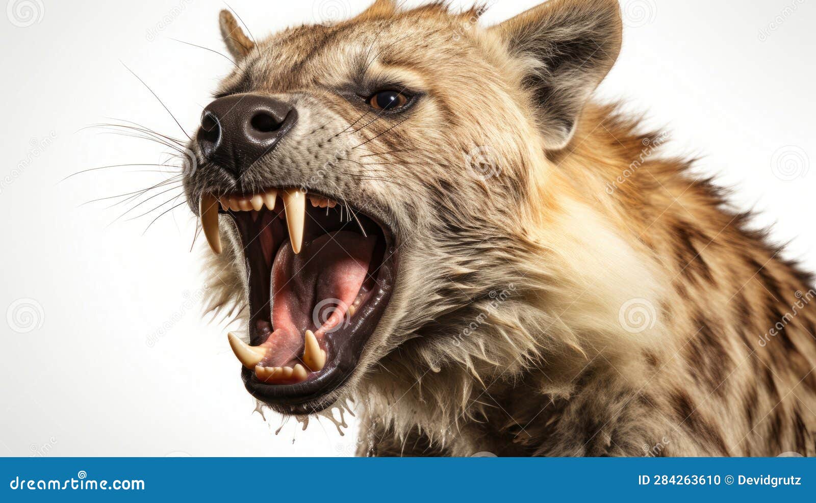 Snarling Hyena Vector Illustration | CartoonDealer.com #77107372