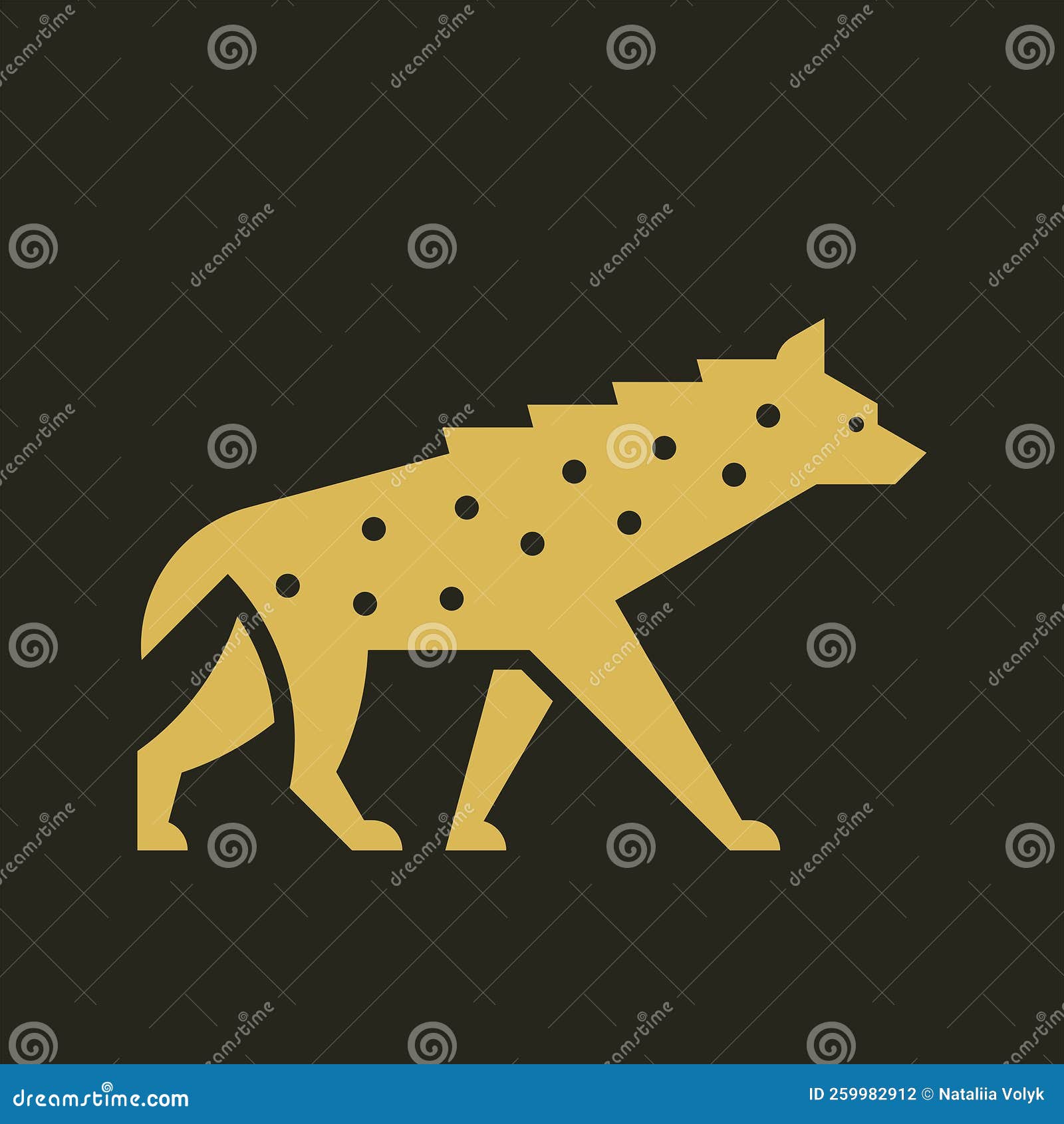 Hyena Logo stock vector. Illustration of face, company - 259982912