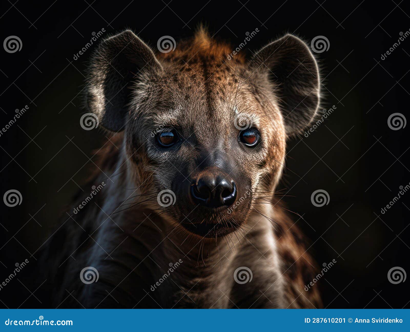 Hyena Portrait Created with Generative AI Technology Stock Image ...