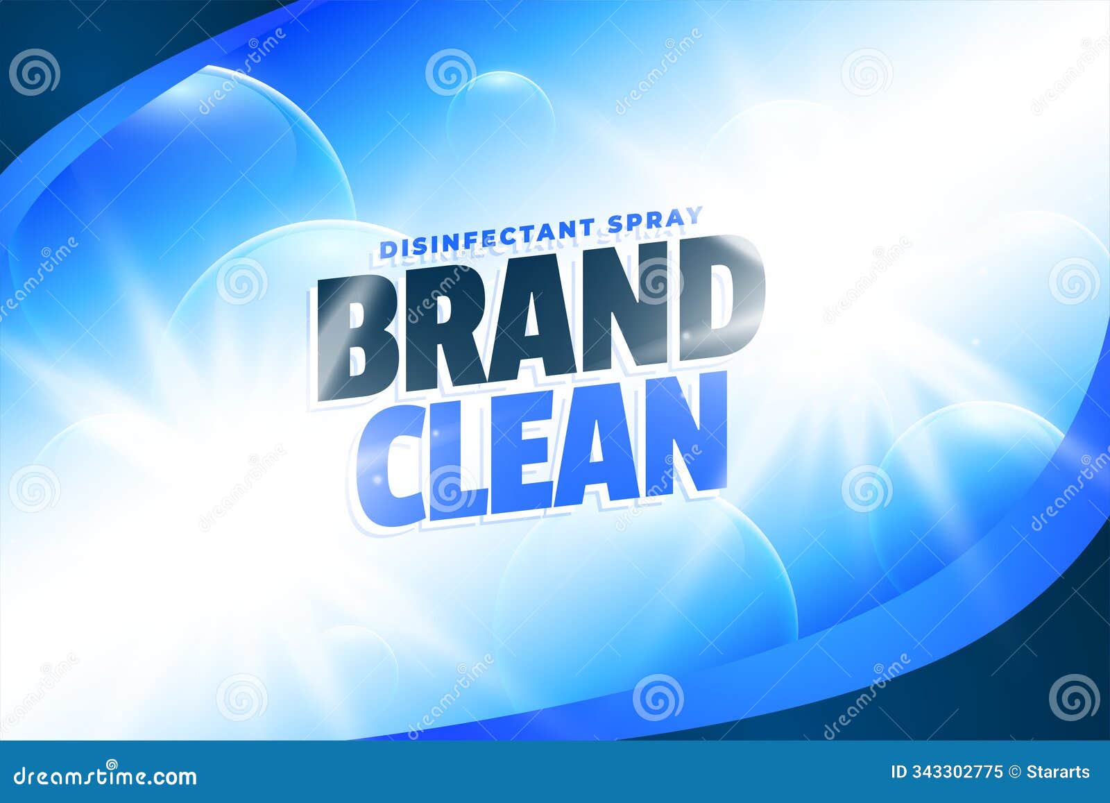 Hygiene Detergent Cleaner Powder Label with Antibacterial Formula Stock ...