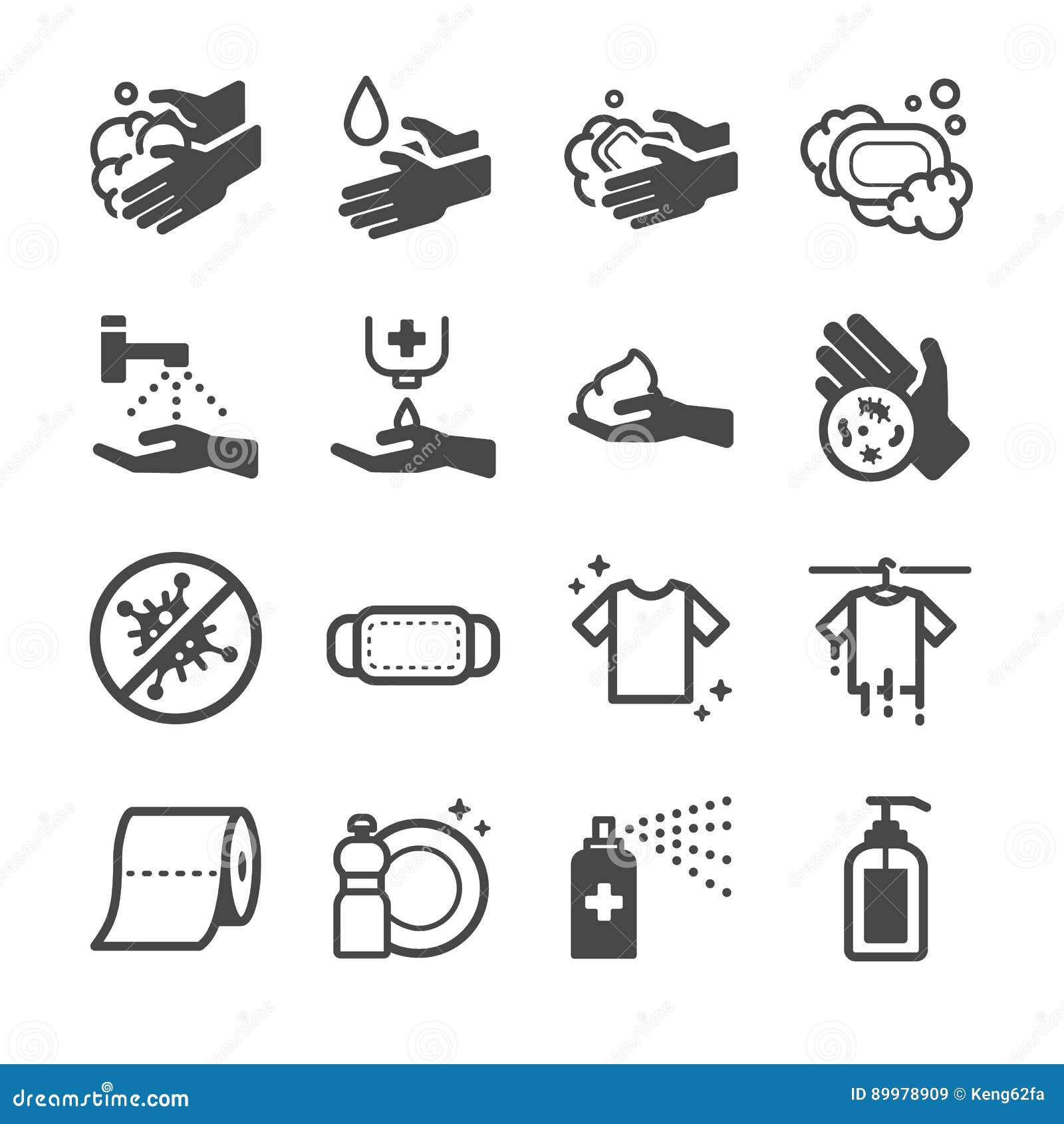 Hygiene Icon stock vector. Illustration of cleansing - 89978909