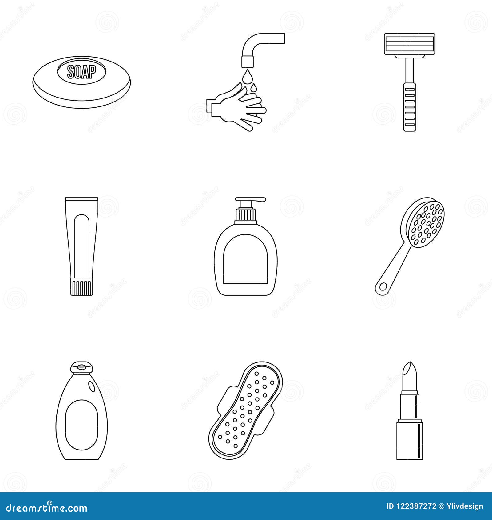 Hygiene Icons Set, Outline Style Stock Vector - Illustration of comb ... Hygiene Icons Set, Outline Style Stock Vector - Illustration of comb ...