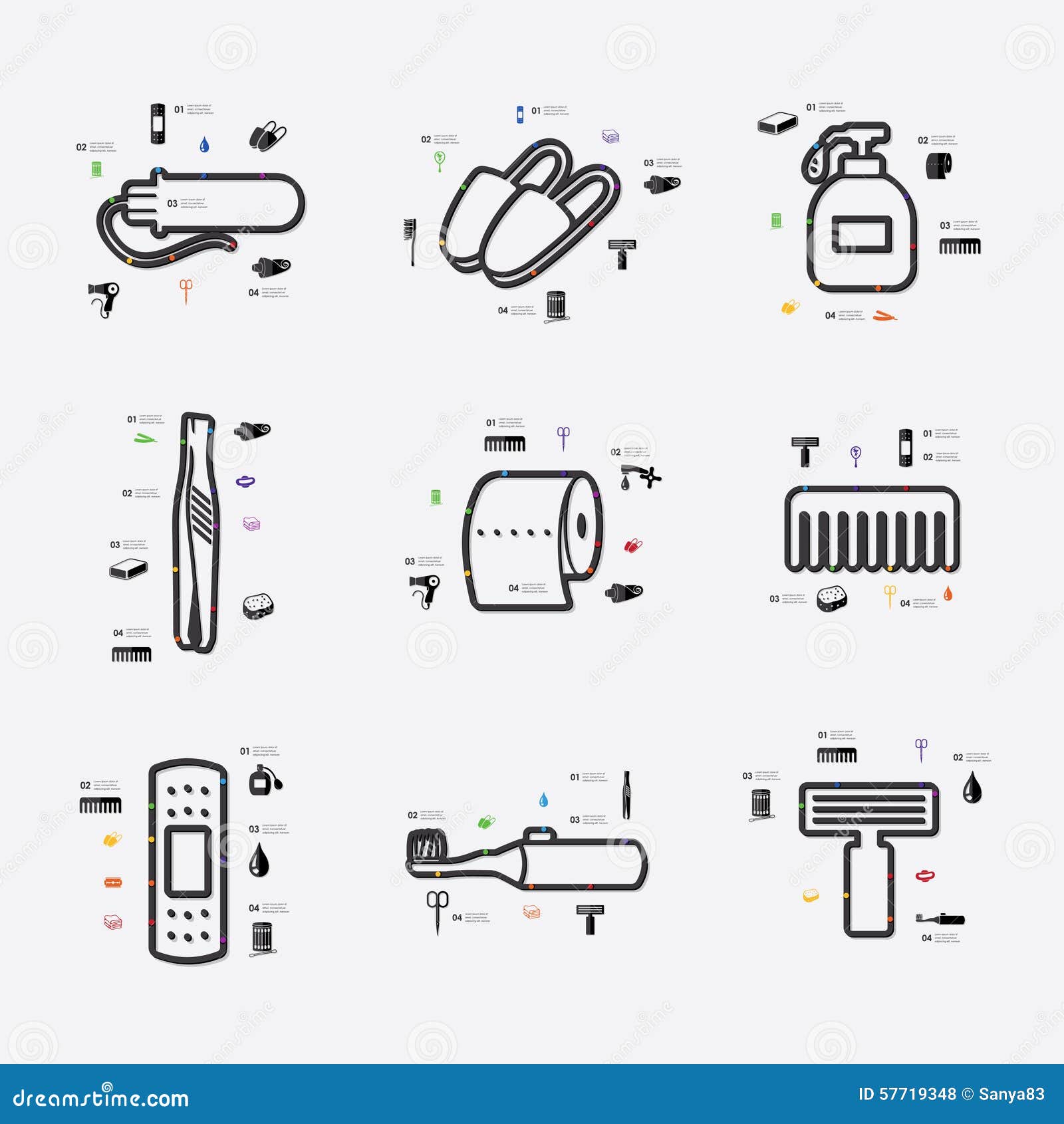 Hygiene infographic stock vector. Illustration of communication - 57719348