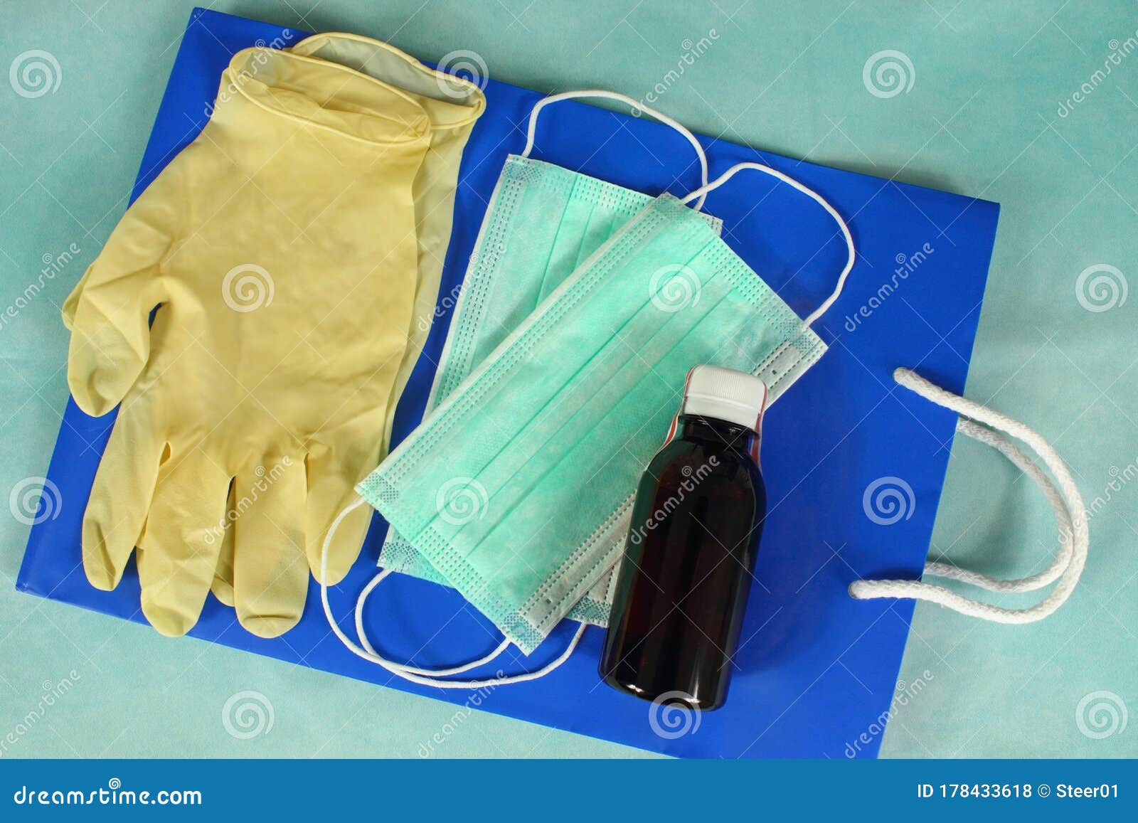 Hygiene Package for Protection Stock Photo - Image of package, rubber ...