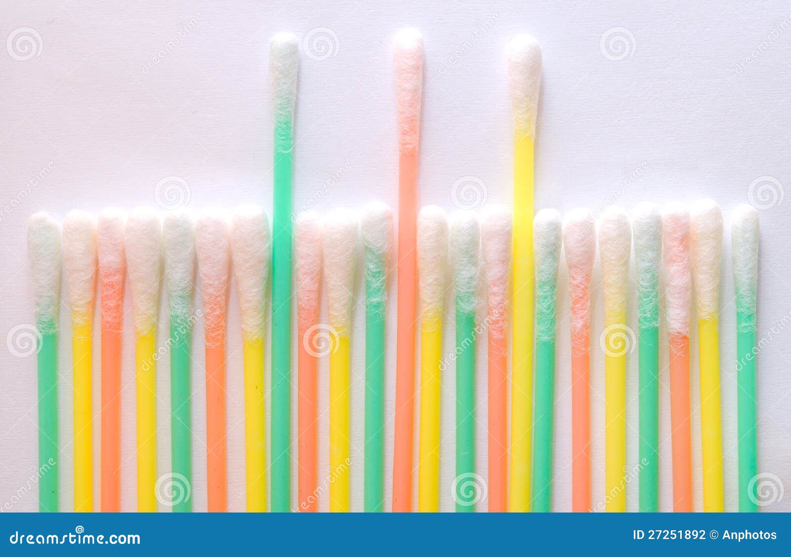 Hygiene Q Tip on White Background Stock Photo - Image of orange ...